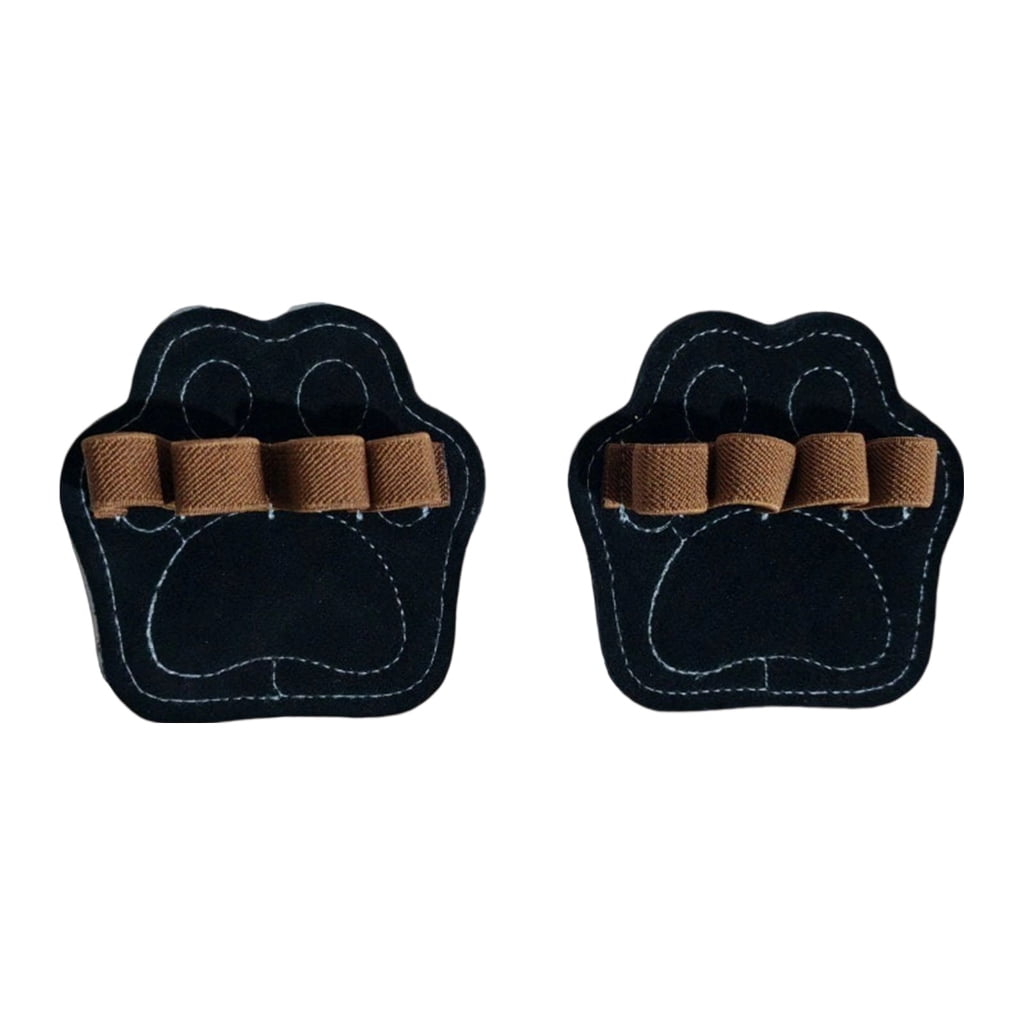 Fitness Gym Grip Pads Hand Grips Protector 4 Finger Gym Workout Gloves ...