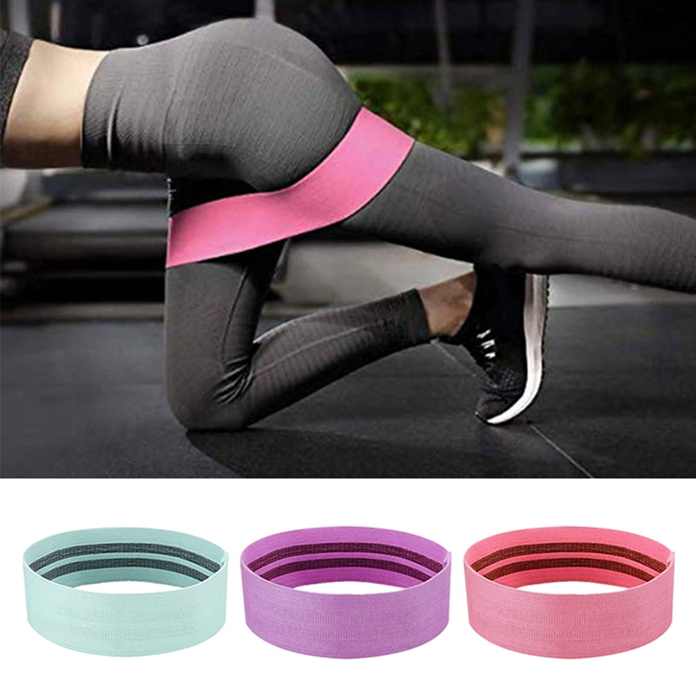 Fitness Gym Yoga Hip Leg Glute Squate Training Exercise Resistance Band ...