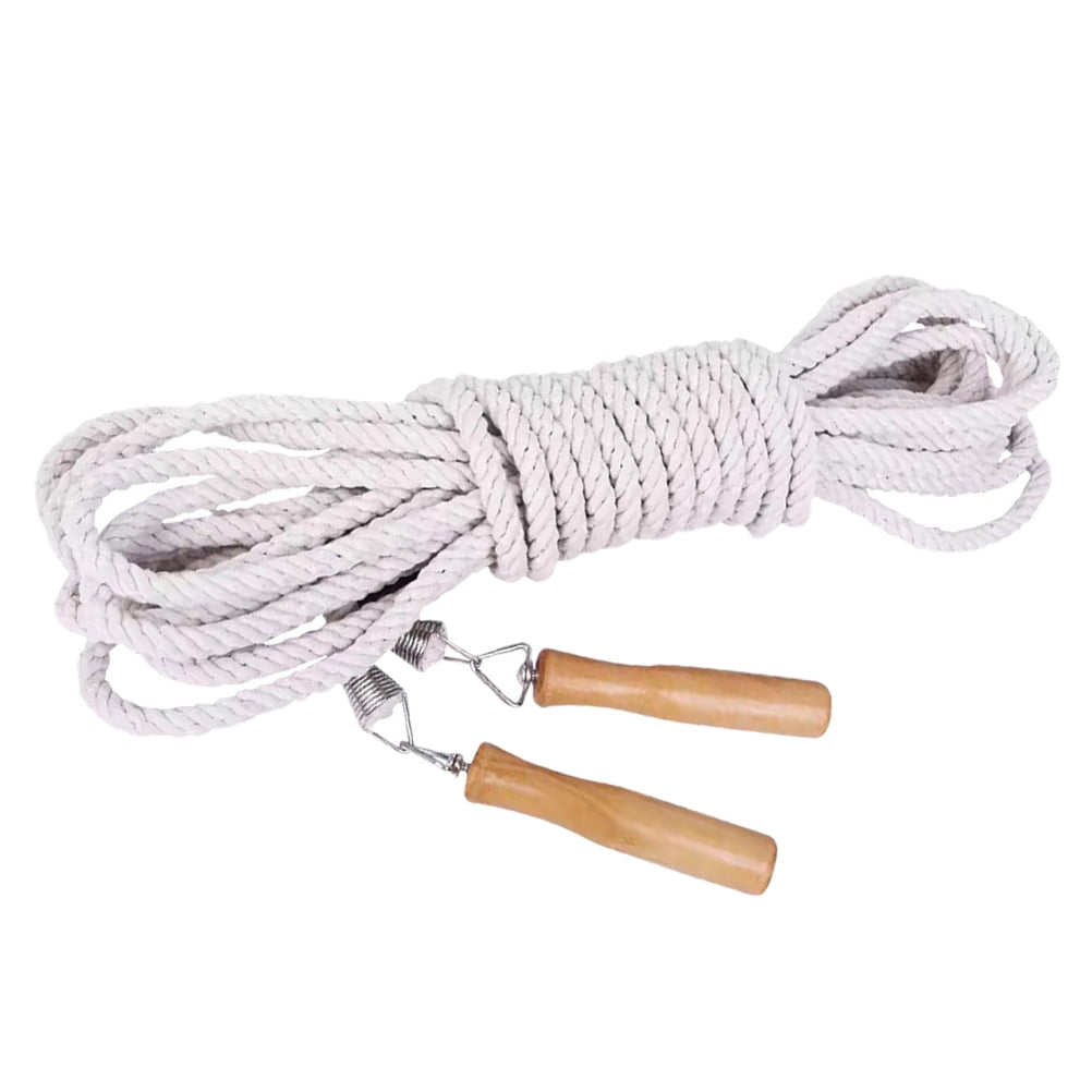 Fitness Jump Rope for Weighted Wood Handle Beginners Heavy Skipping ...