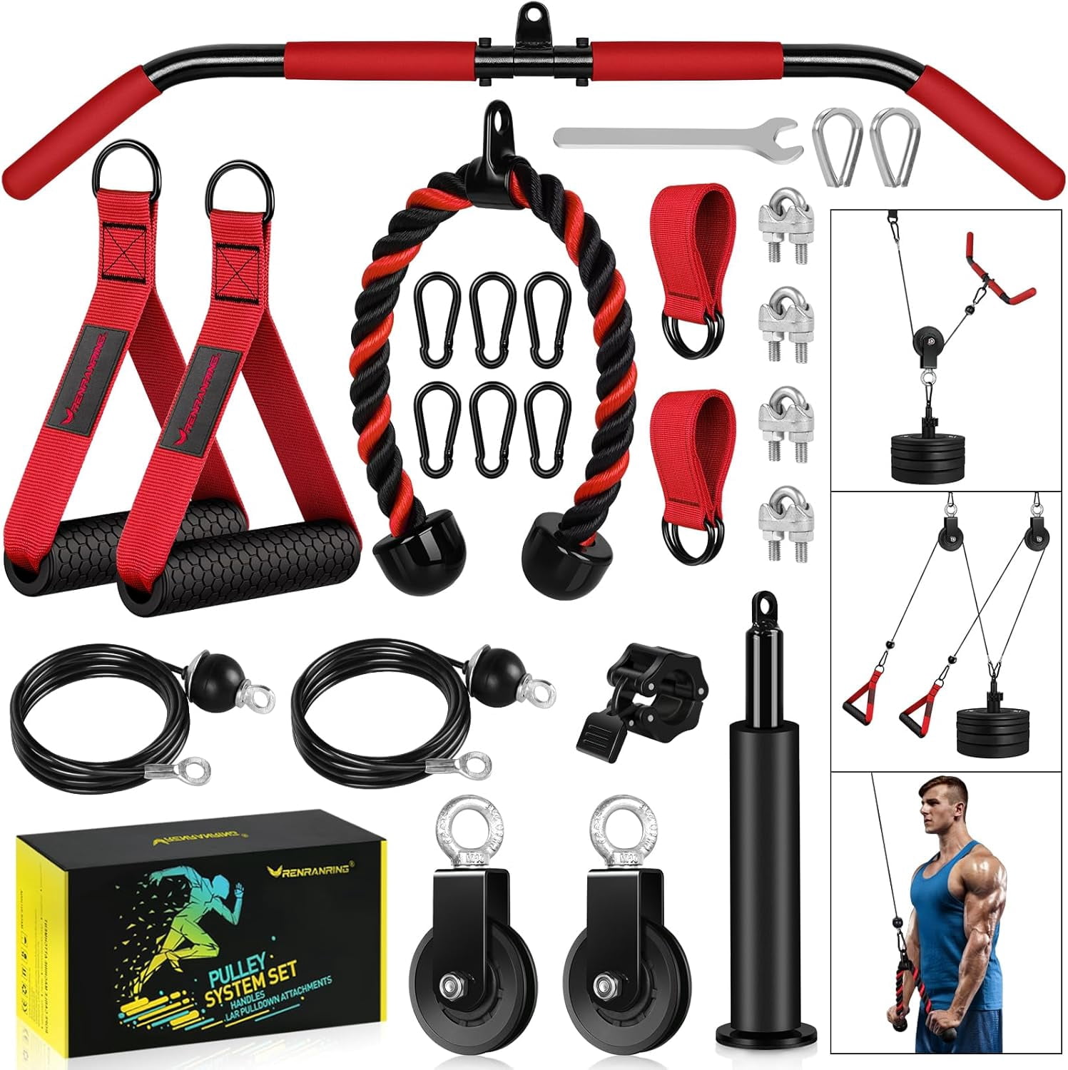 Pulley System For Exercise FitBeast Pulley System Gym - LAT Pulldown ...