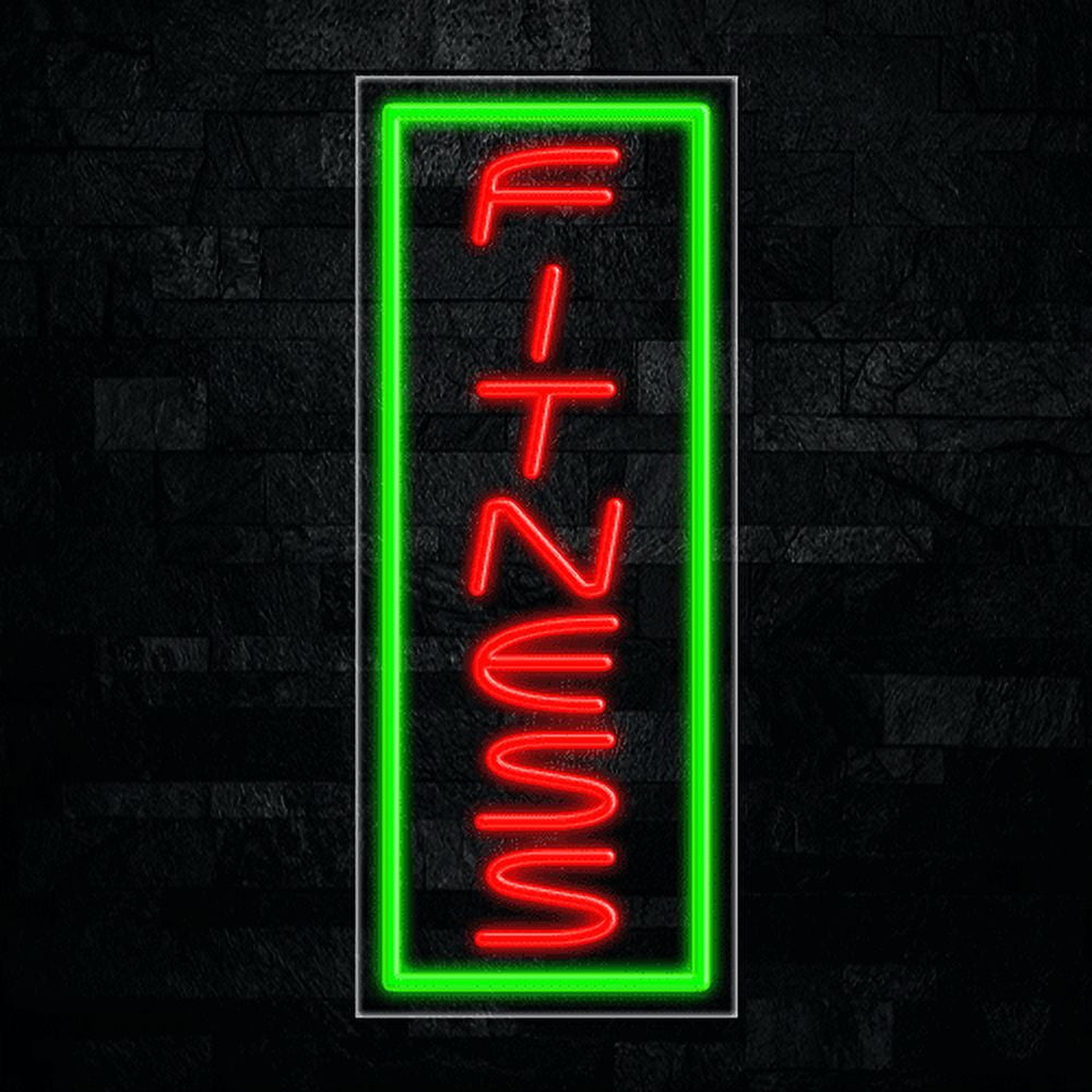 Fitness LED Neon Sign 12"L x 30"H #31557 - Walmart.com