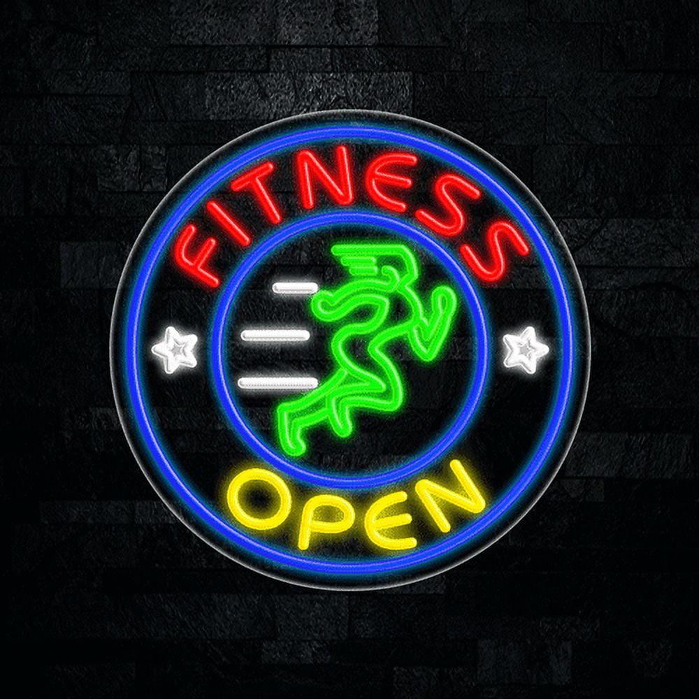 Fitness LED Neon Sign 26"L x 26"H #31816 - Walmart.com
