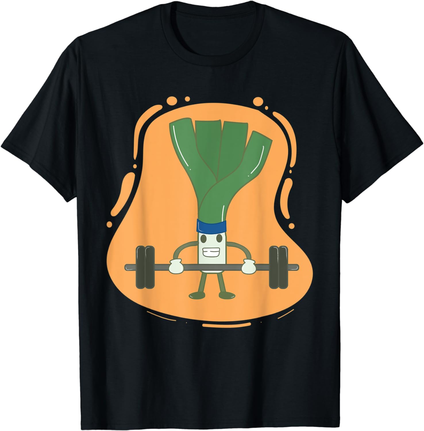 Fitness Leek Bodybuilder Workout Muscles Gym T-Shirt - Walmart.com