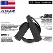 WOD Nation Adjustable Attack Speed Jump Rope for Men and Women, Purple ...