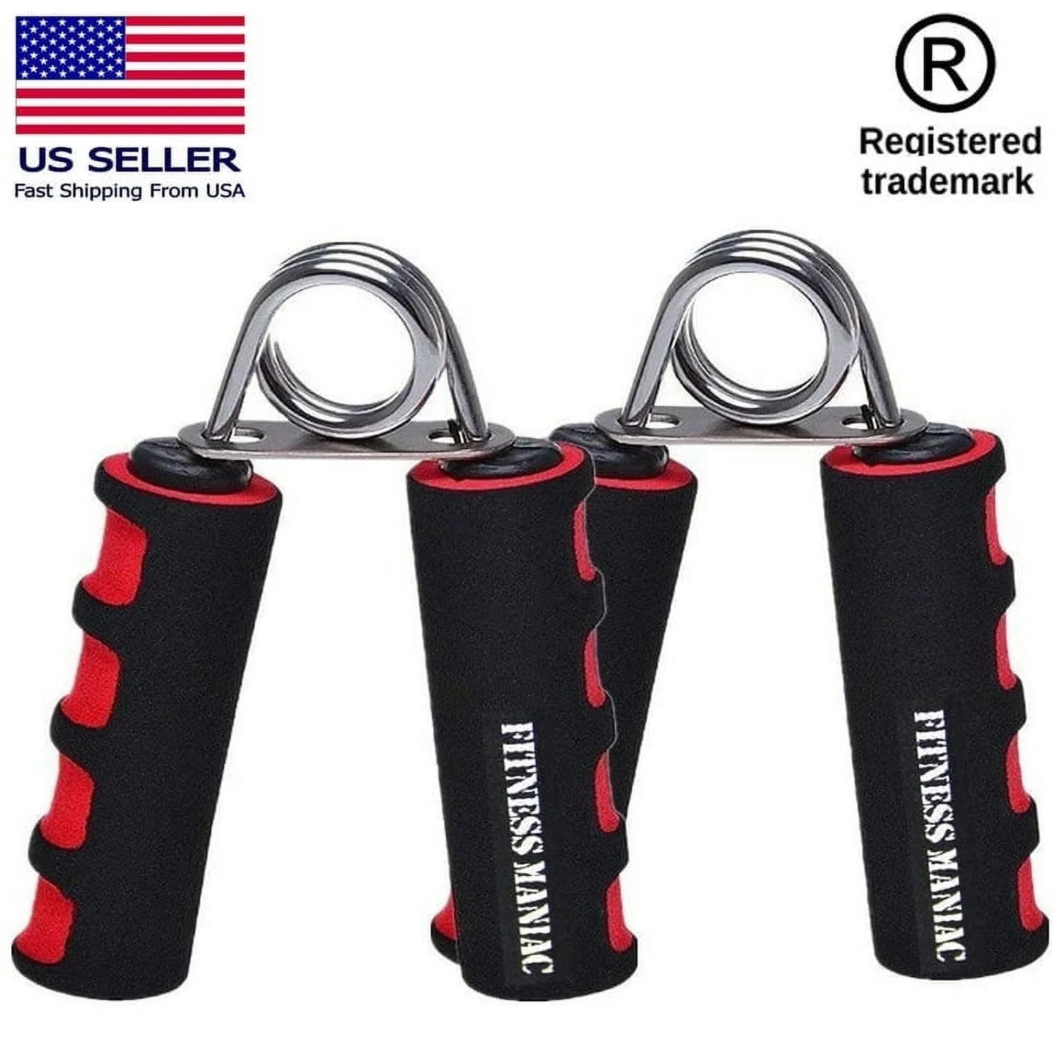 2X Foam Hand Grippers Heavy Duty Forearm Strength Grips for Arm ...