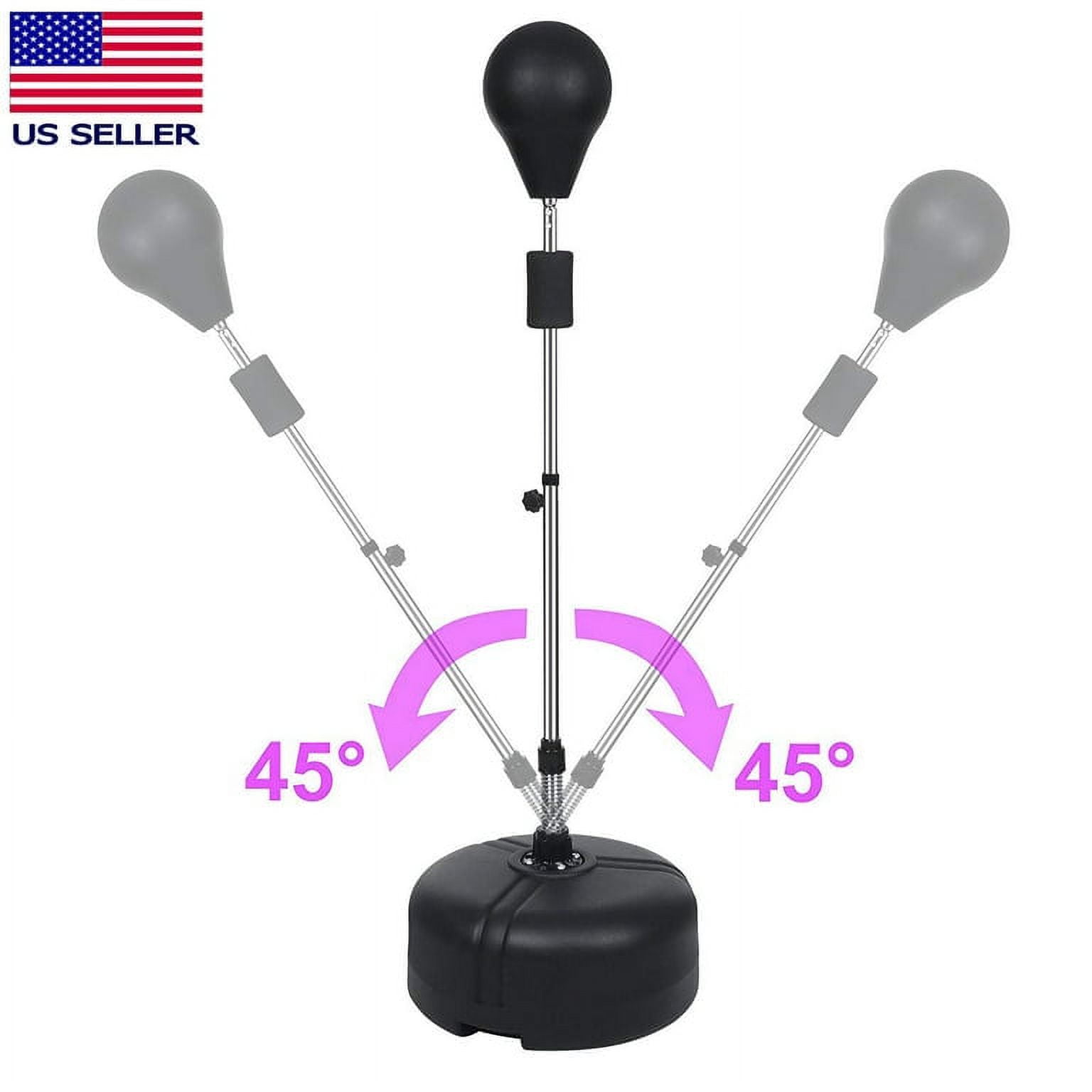 Boxing Speed Ball Punching Bag MMA Fitness Training Kit Punch Standing ...