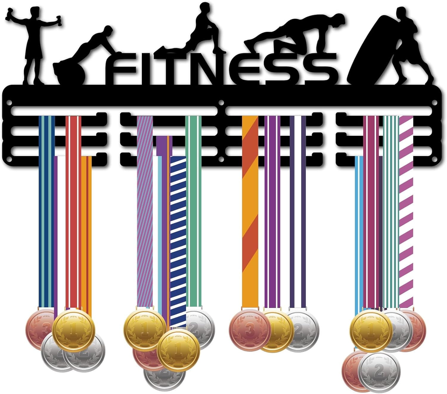 Fitness Medal Holder Hanger Display Medal Holder Sport Medal Hook Wall ...