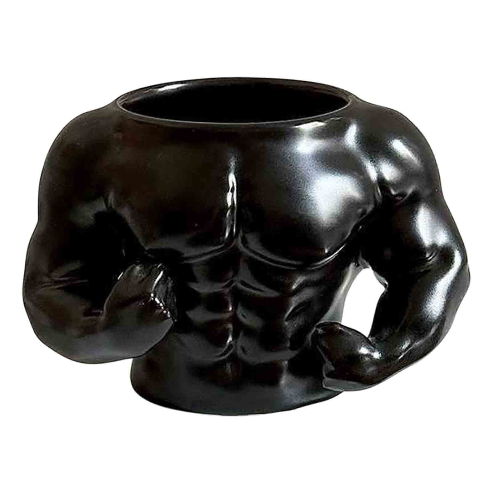 Fitness Muscle Man Planter for Sports Enthusiasts Indoor Outdoor Resin ...