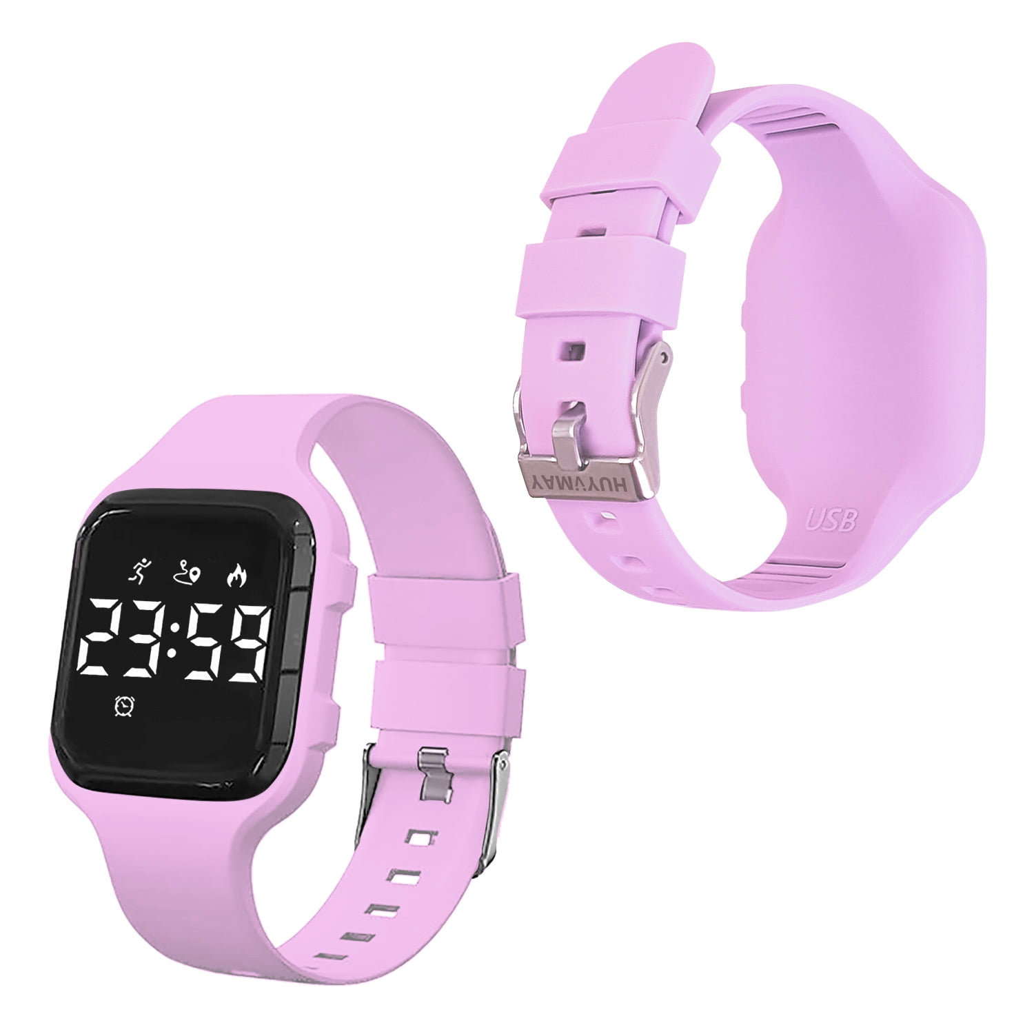 Fitness Pedometer Watch for Women/Kids, Non Bluetooth Fitness Tracker ...