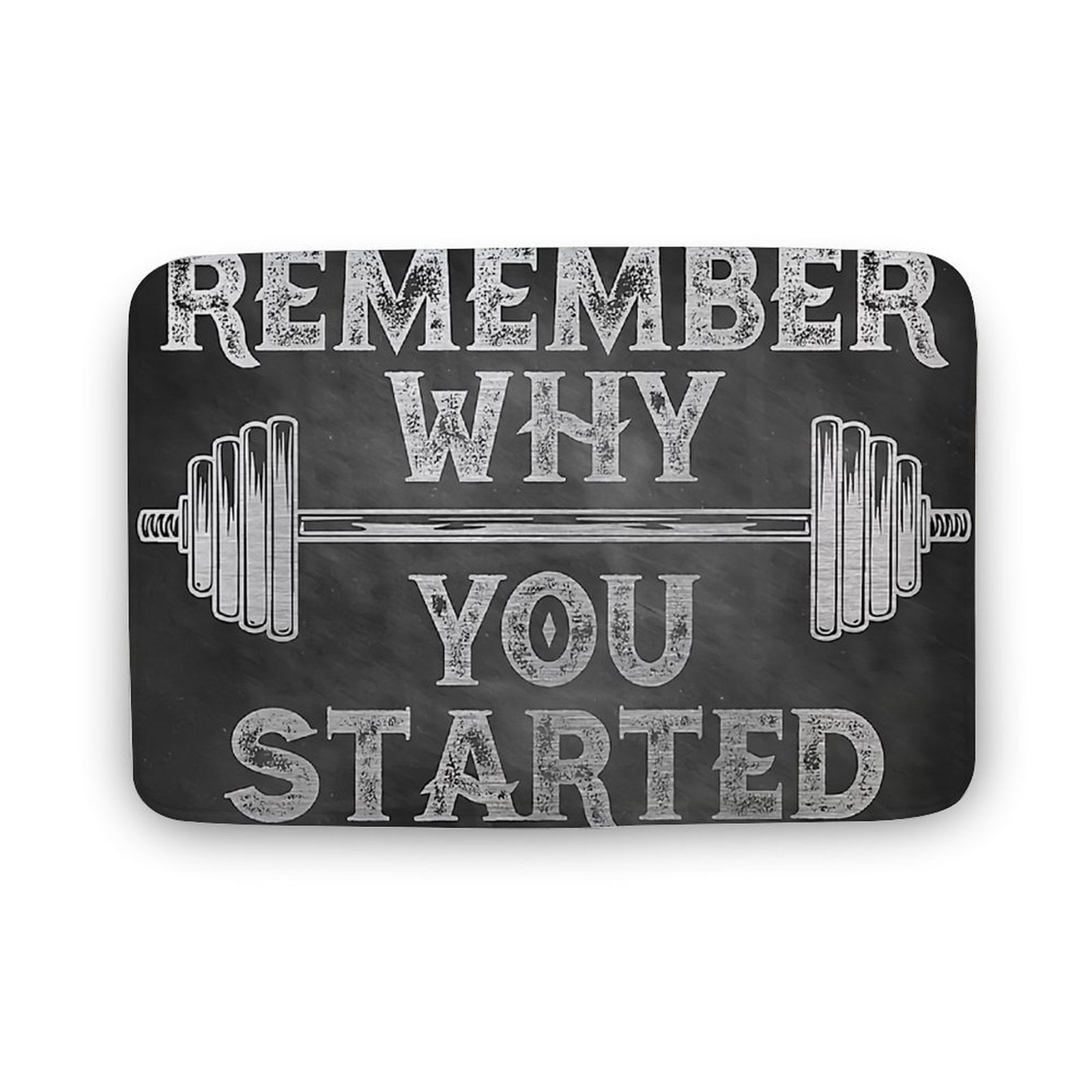 Fitness Remember Why You Started Doormat, Gym Lovers Doormat, Fitness ...