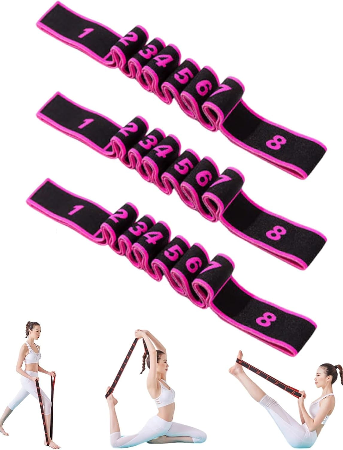 Fitness Resistance Band, 35.4In Loop Resistance Bands with Adjustable ...
