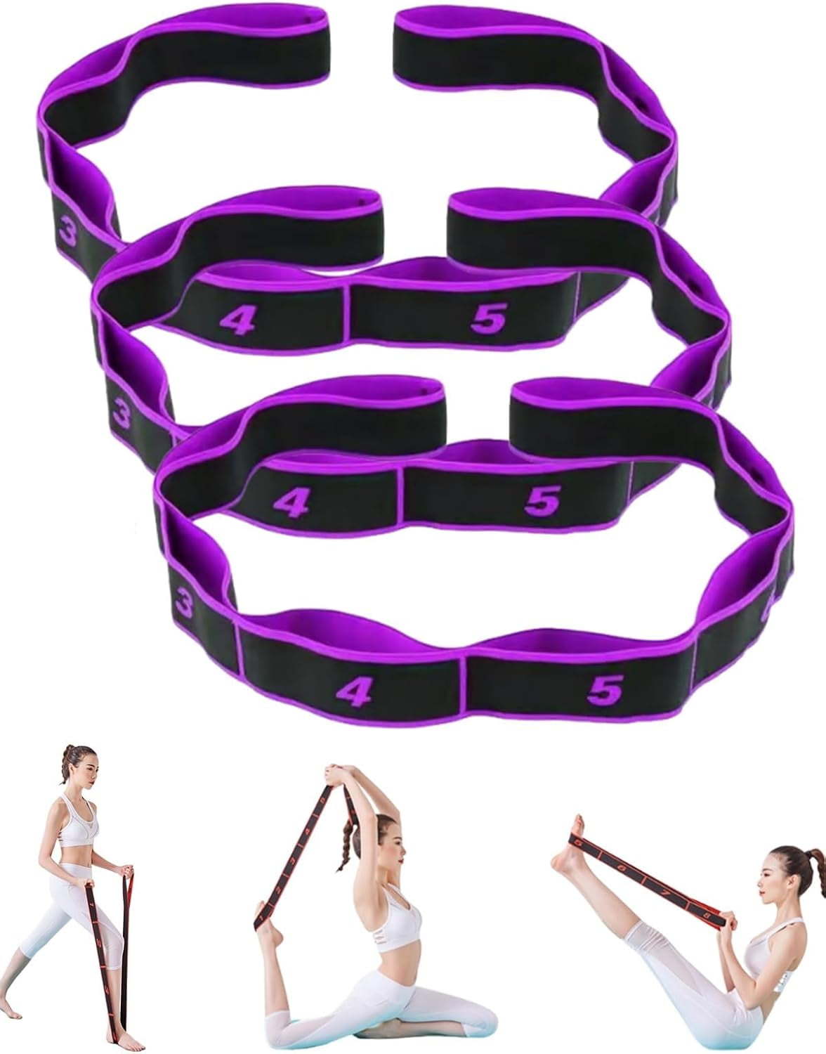 Fitness Resistance Band, 35.4In Loop Resistance Bands with Adjustable ...