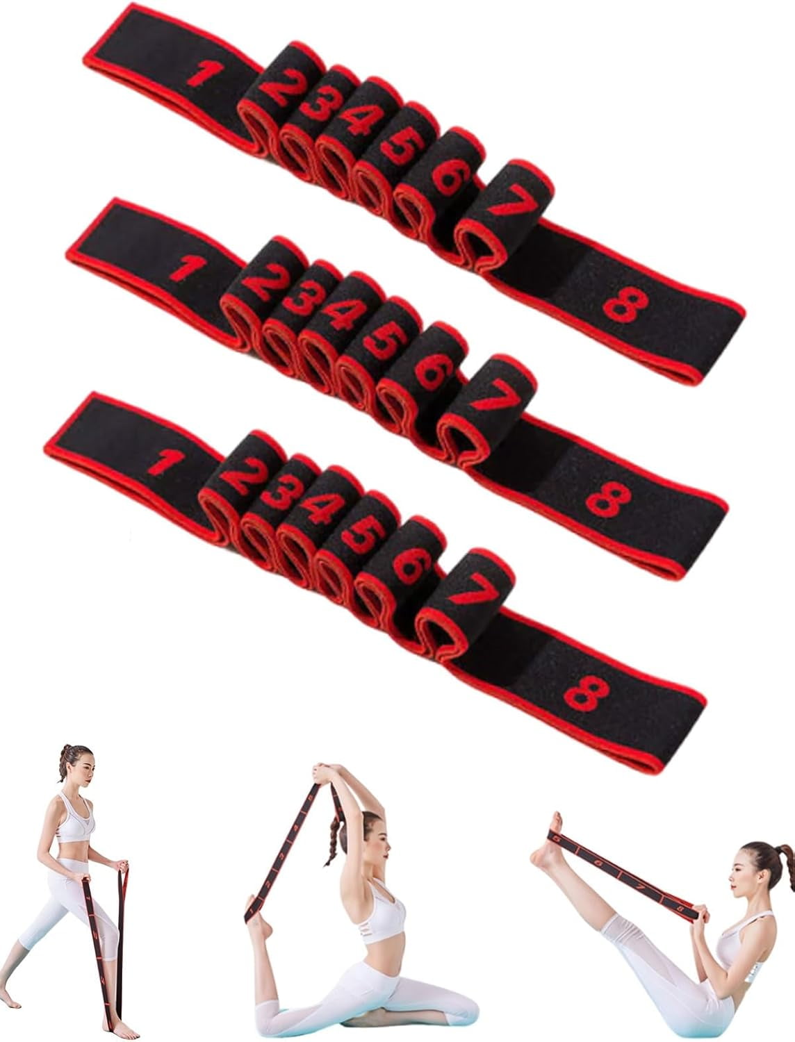 Fitness Resistance Band, 35.4In Loop Resistance Bands with Adjustable ...