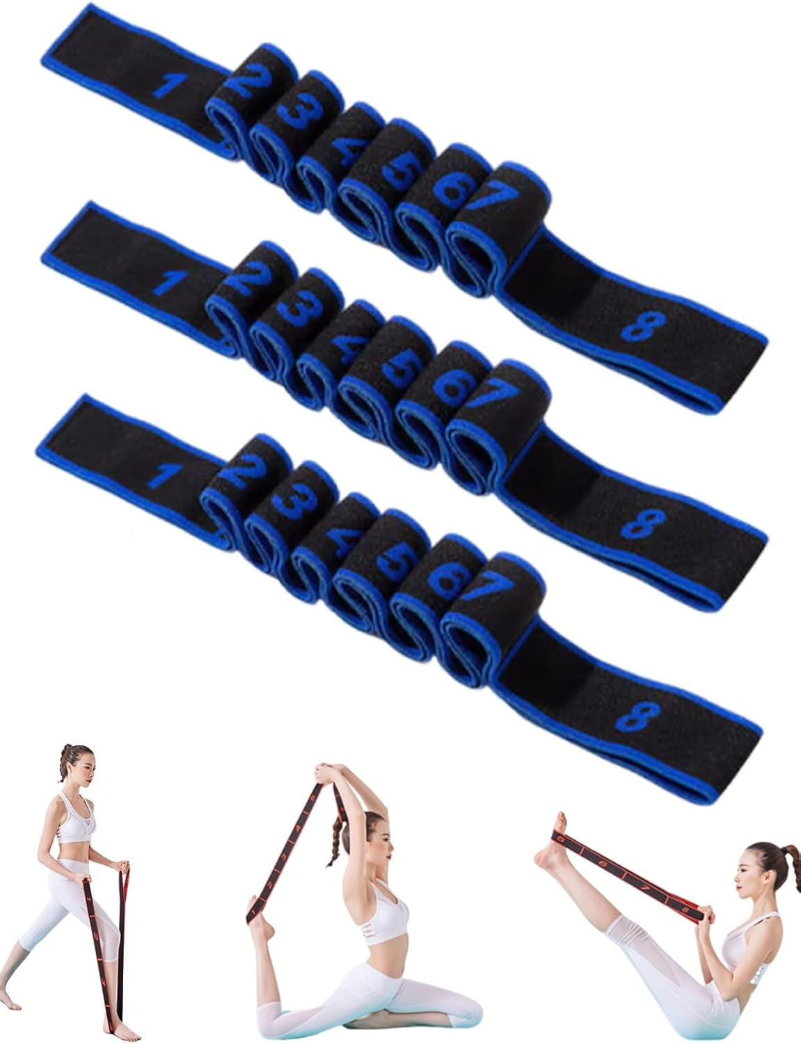 Fitness Resistance Band, 35.4In Loop Resistance Bands with Adjustable ...