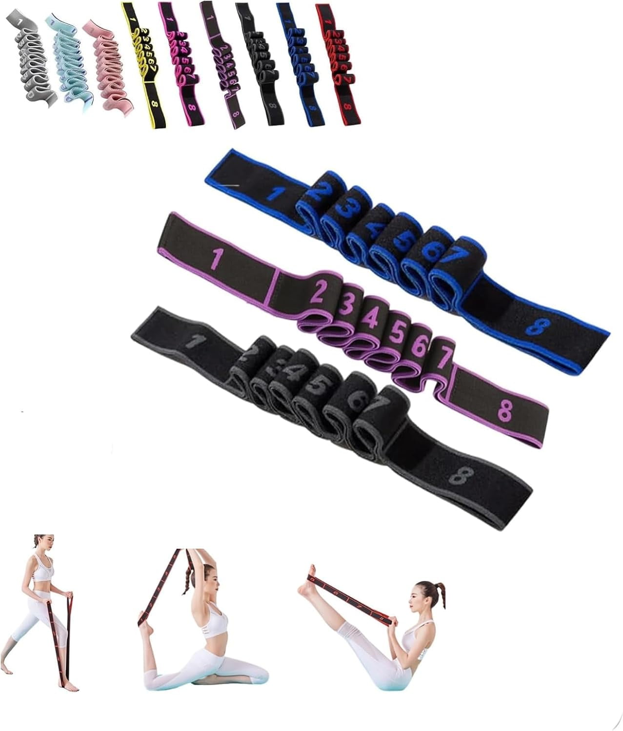 Fitness Resistance Band, 35.4In Loop Resistance Bands with Adjustable ...