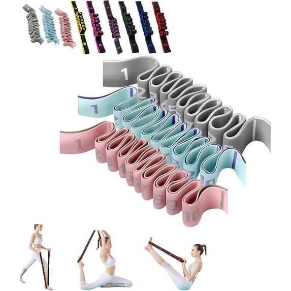 Fitness Resistance Band, 35.4In Loop Resistance Bands with Adjustable ...