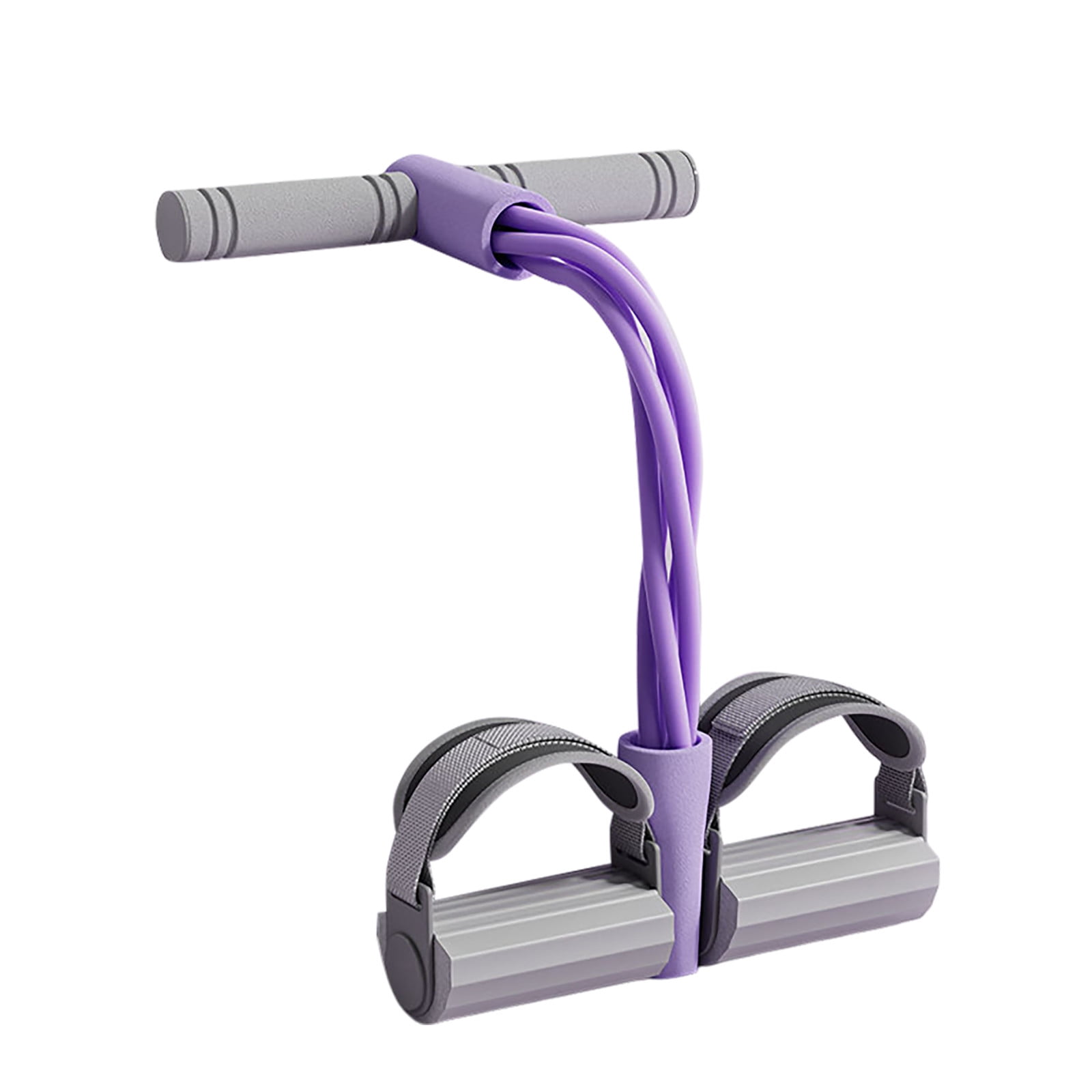 Fitness Resistance Band 4 Tube Pedal Ankle Puller 2025 Upgraded ...