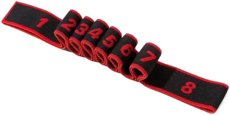 Fitness Resistance Band for Stretching and Yoga, 8 Section Style Full ...