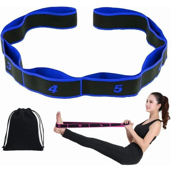 Fitness Resistance Band for Stretching and Yoga, Multi-Loop Stretch ...