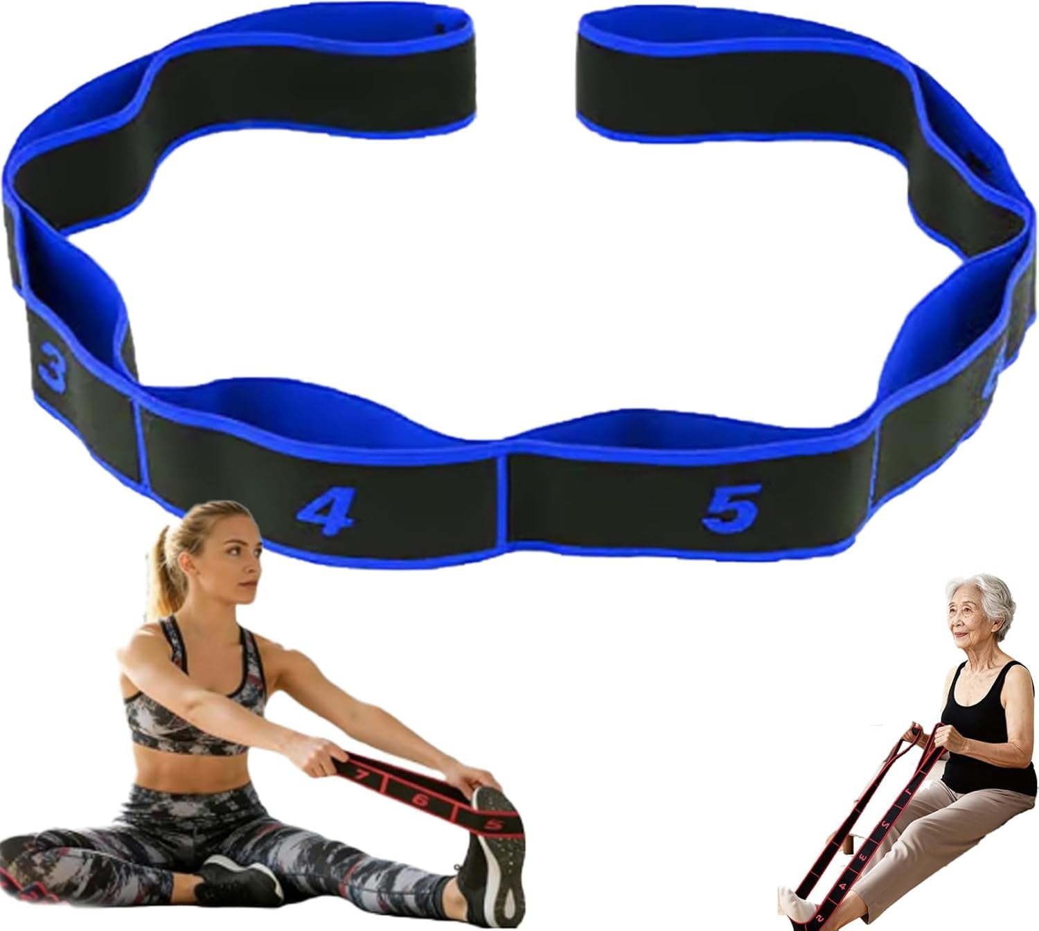 Fitness Resistance Bands, 8-Section Adjustable Exercise Bands, Number ...