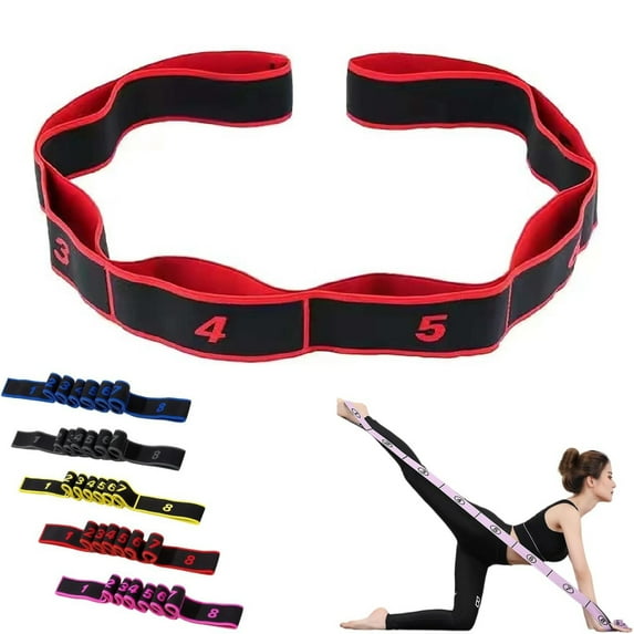 Fitness Resistance Bands, 8 Section Style Dance Yoga Stretching Belt ...