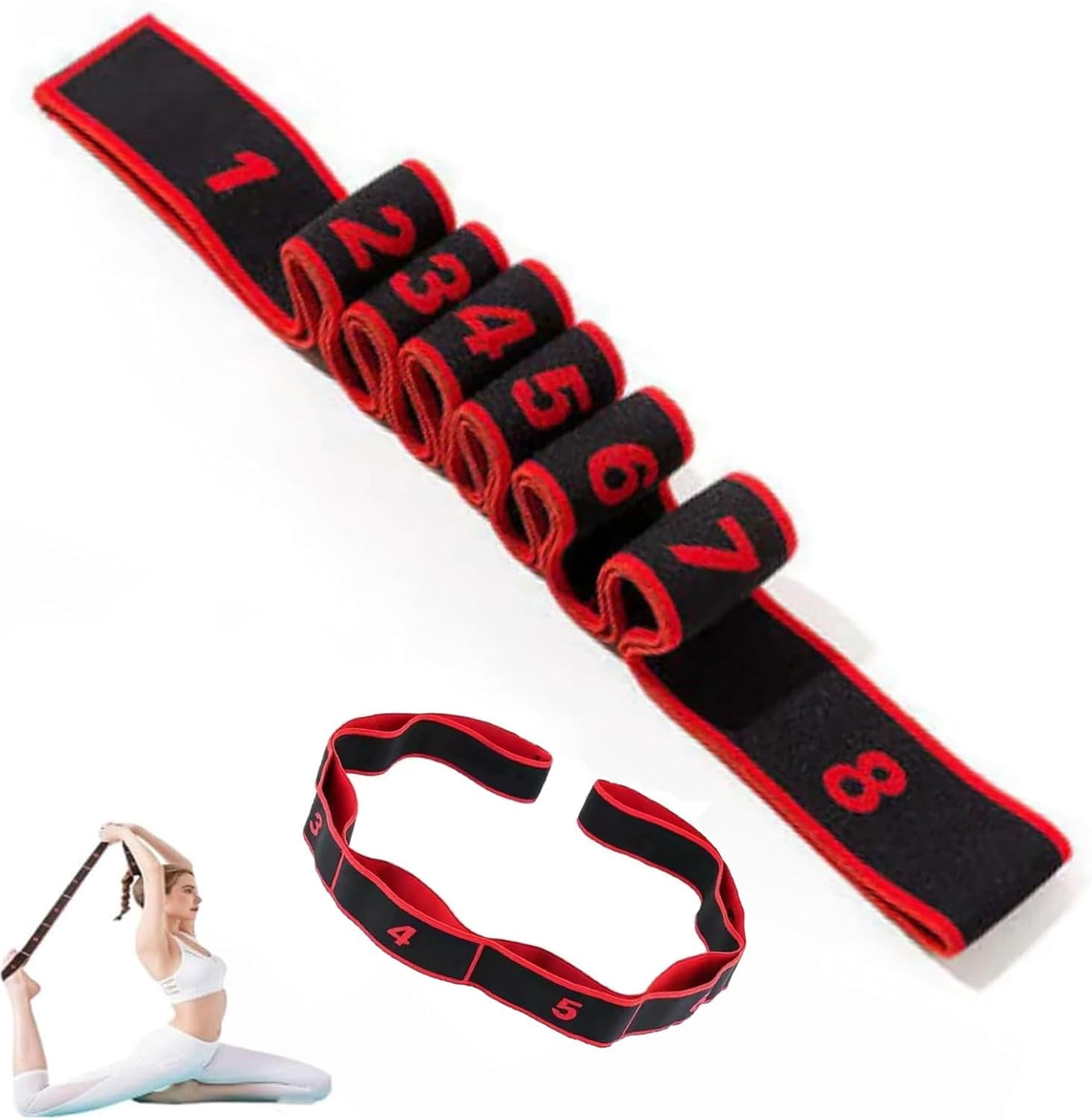 Fitness Resistance Bands with Handles, Soft Foam Grip Exercise Band ...
