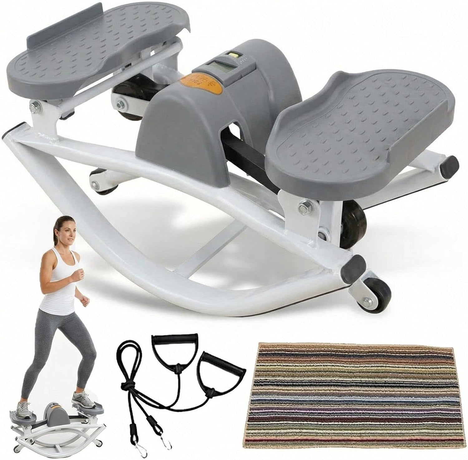 Fitness Rocking Stepper for Exercise at Home, 3D Motion Side-to-Side ...