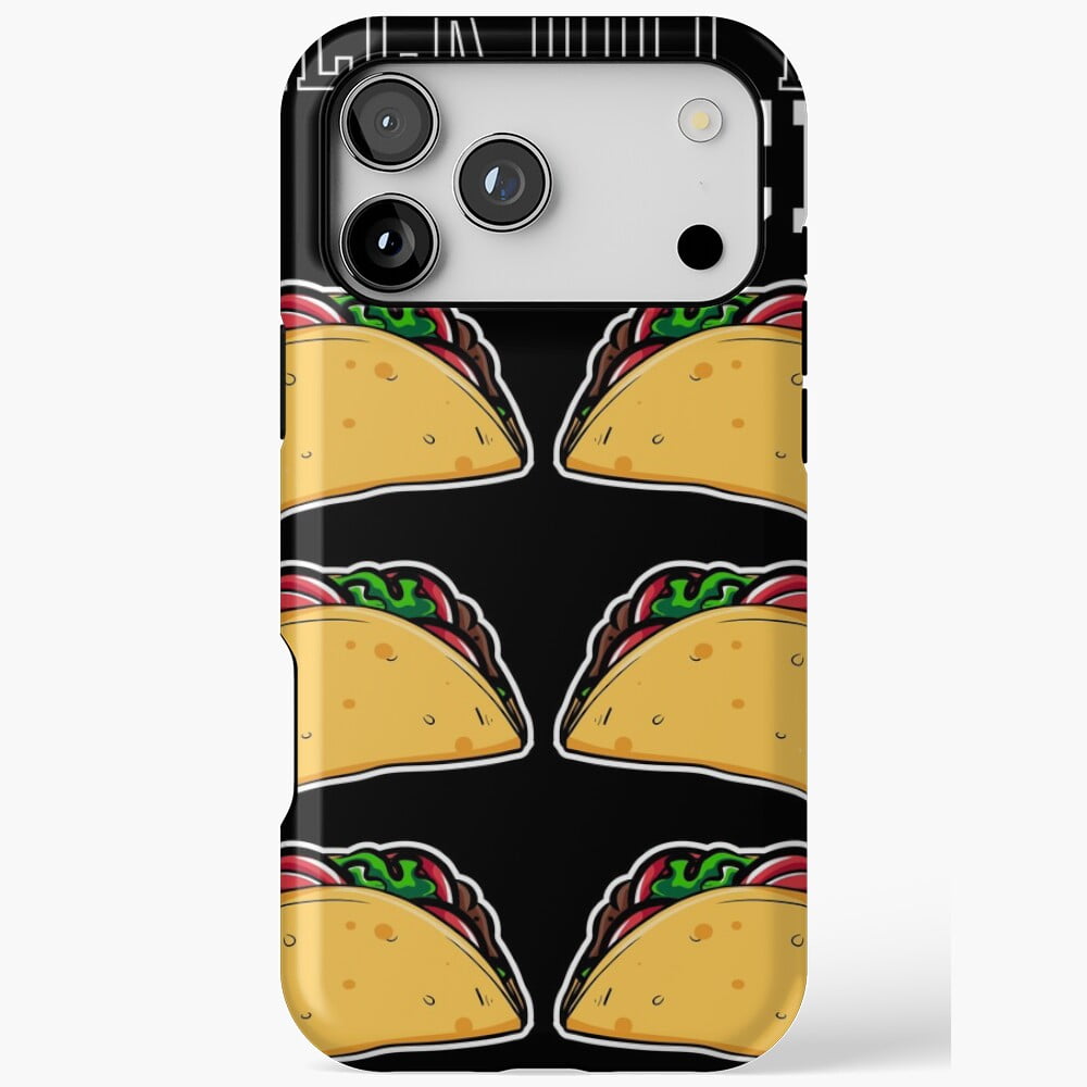 Fitness Taco Gym Workout Theme Art iPhone Case 17 16 15 14 13 12 11 Pro ...