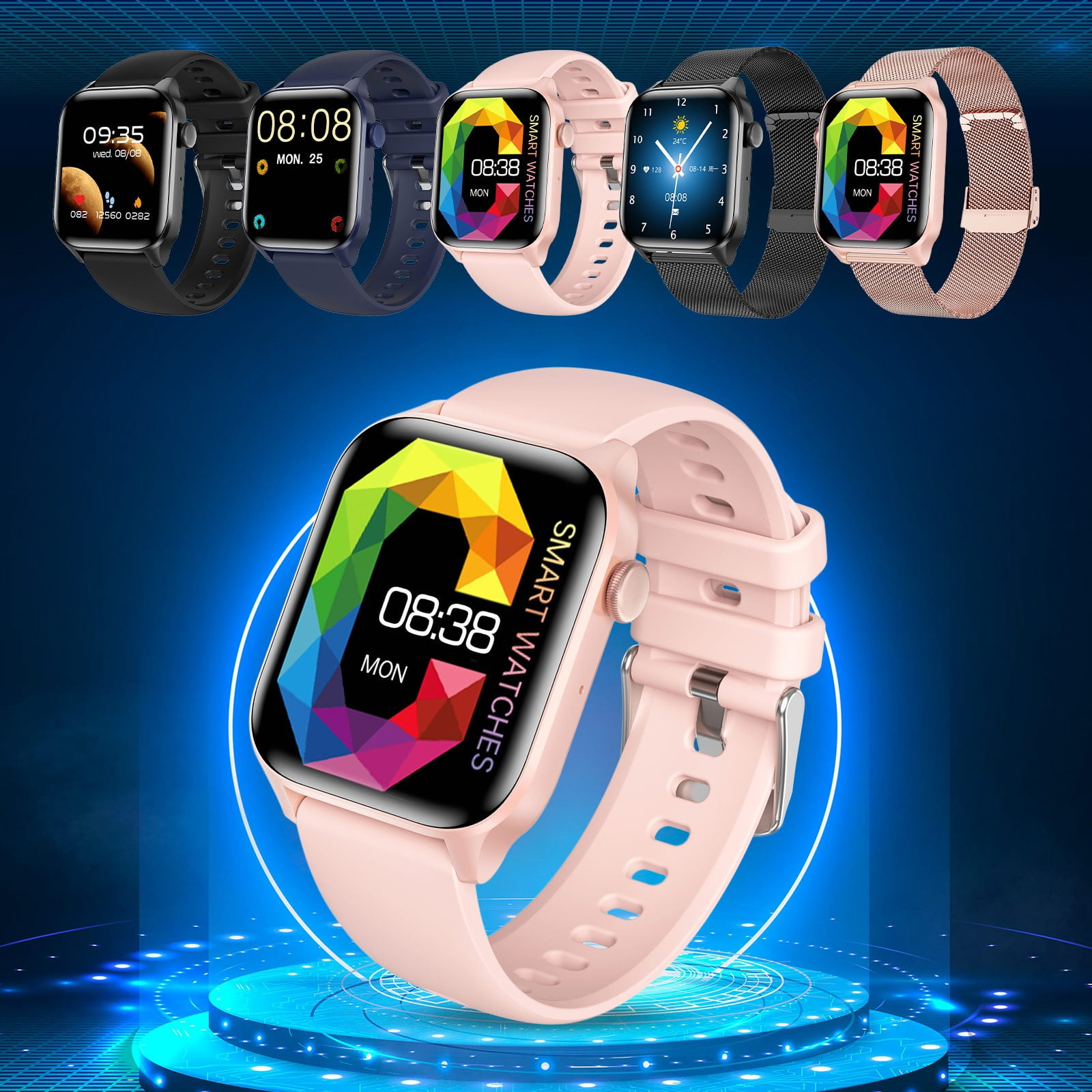 Fitness Tracker,1.83 OLED Screen,Smartwatch for Android,Heart Rate ...