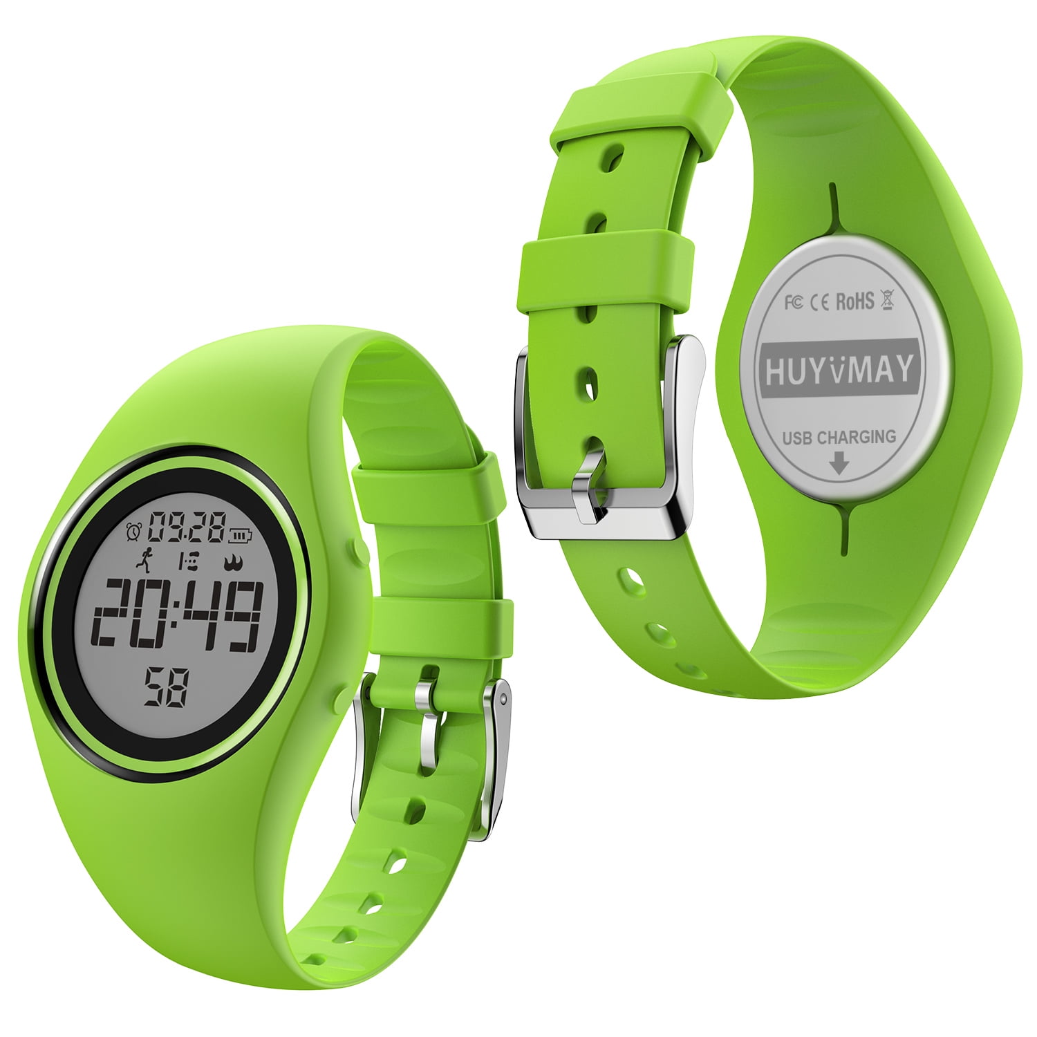 Fitness Tracker Pedometer Watch without App/Bluetooth, IP68 Waterproof ...