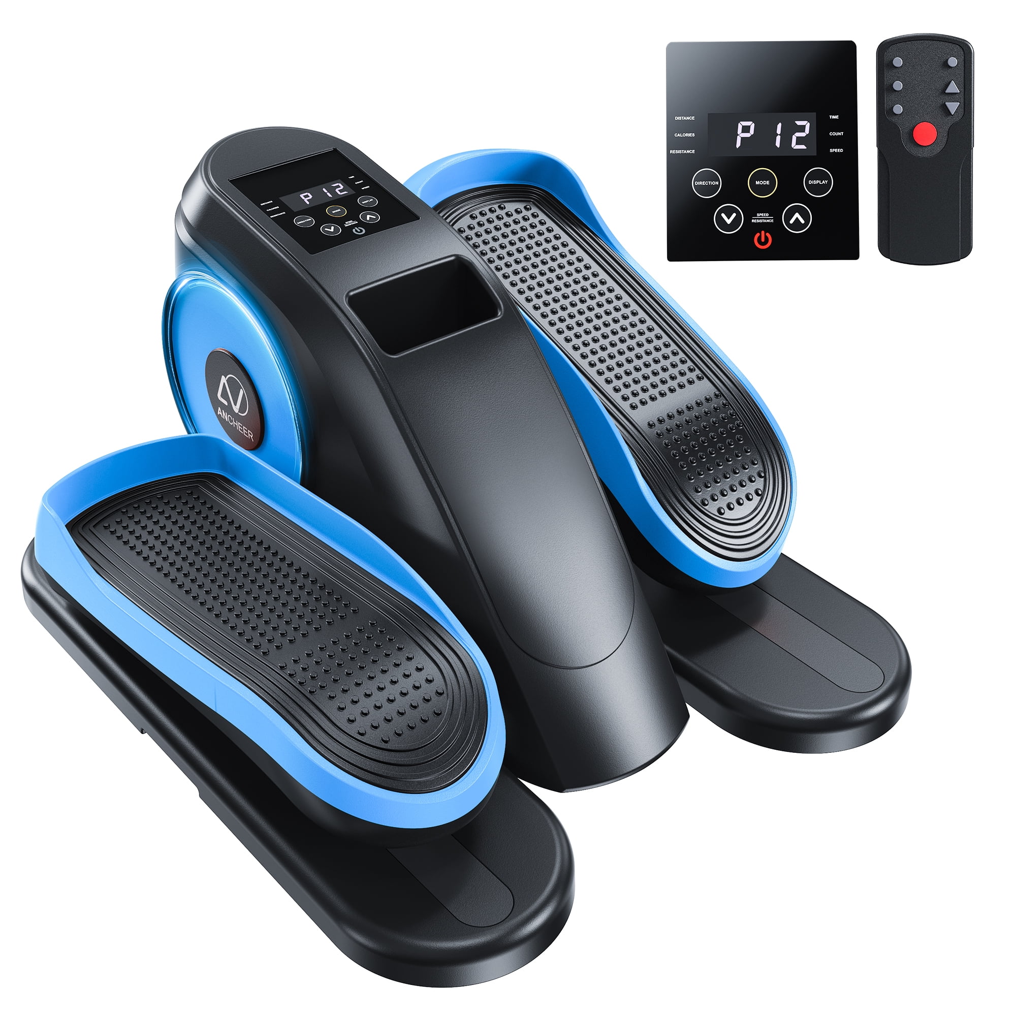 ANCHEER Fitness Under Desk Elliptical Trainer Machine, 12 Level Speed ...