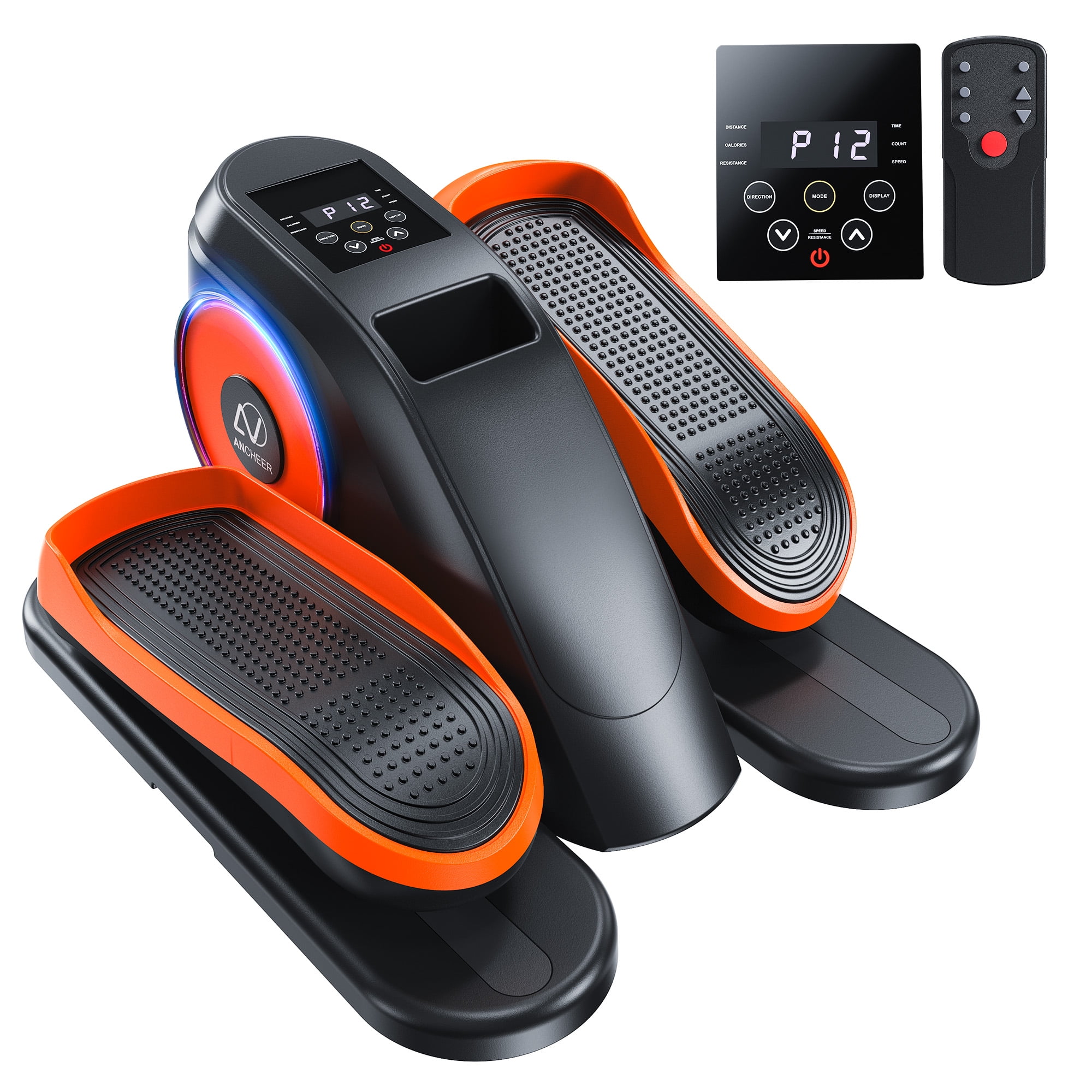 ANCHEER Fitness Under Desk Elliptical Trainer Machine, 12 Level Speed ...