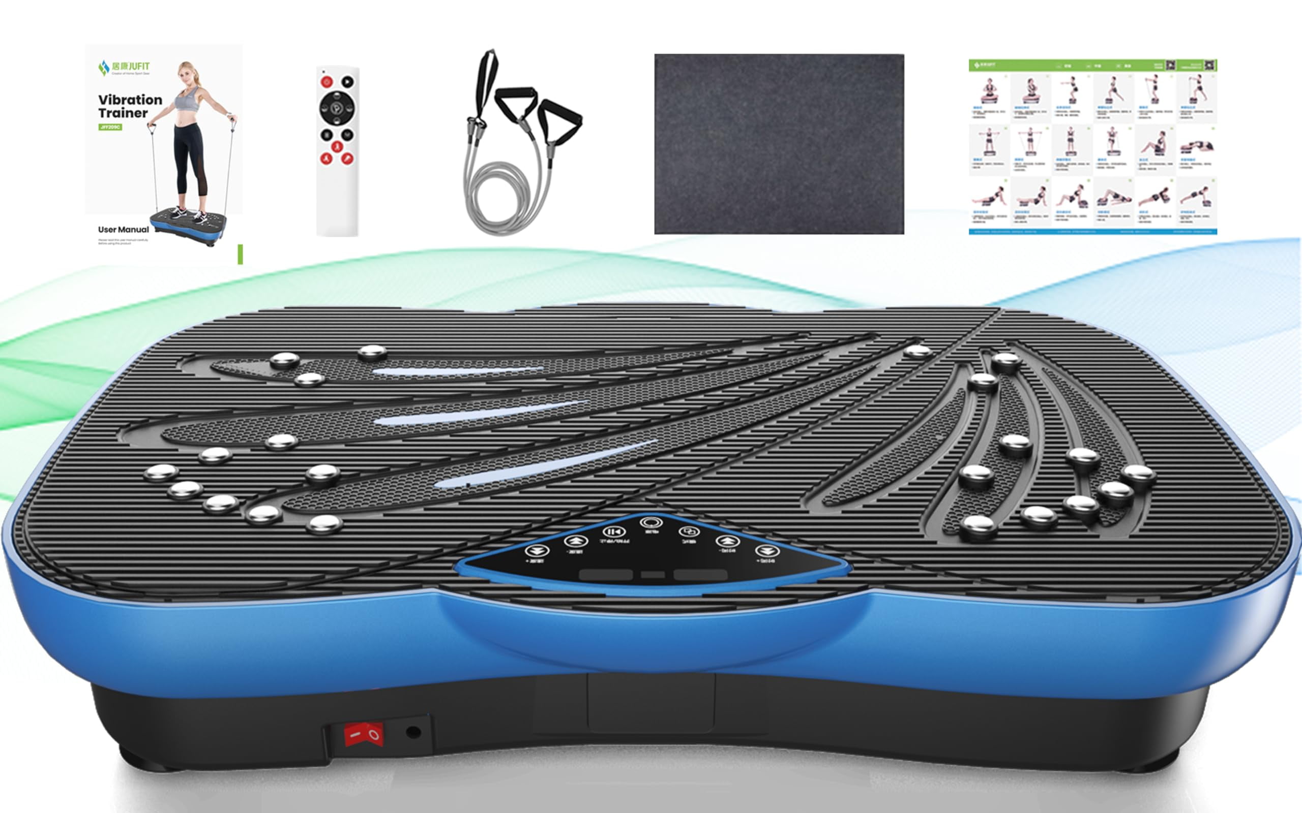 Fitness Vibration Plate Exercise Equipment Whole Body Shape Exercise ...