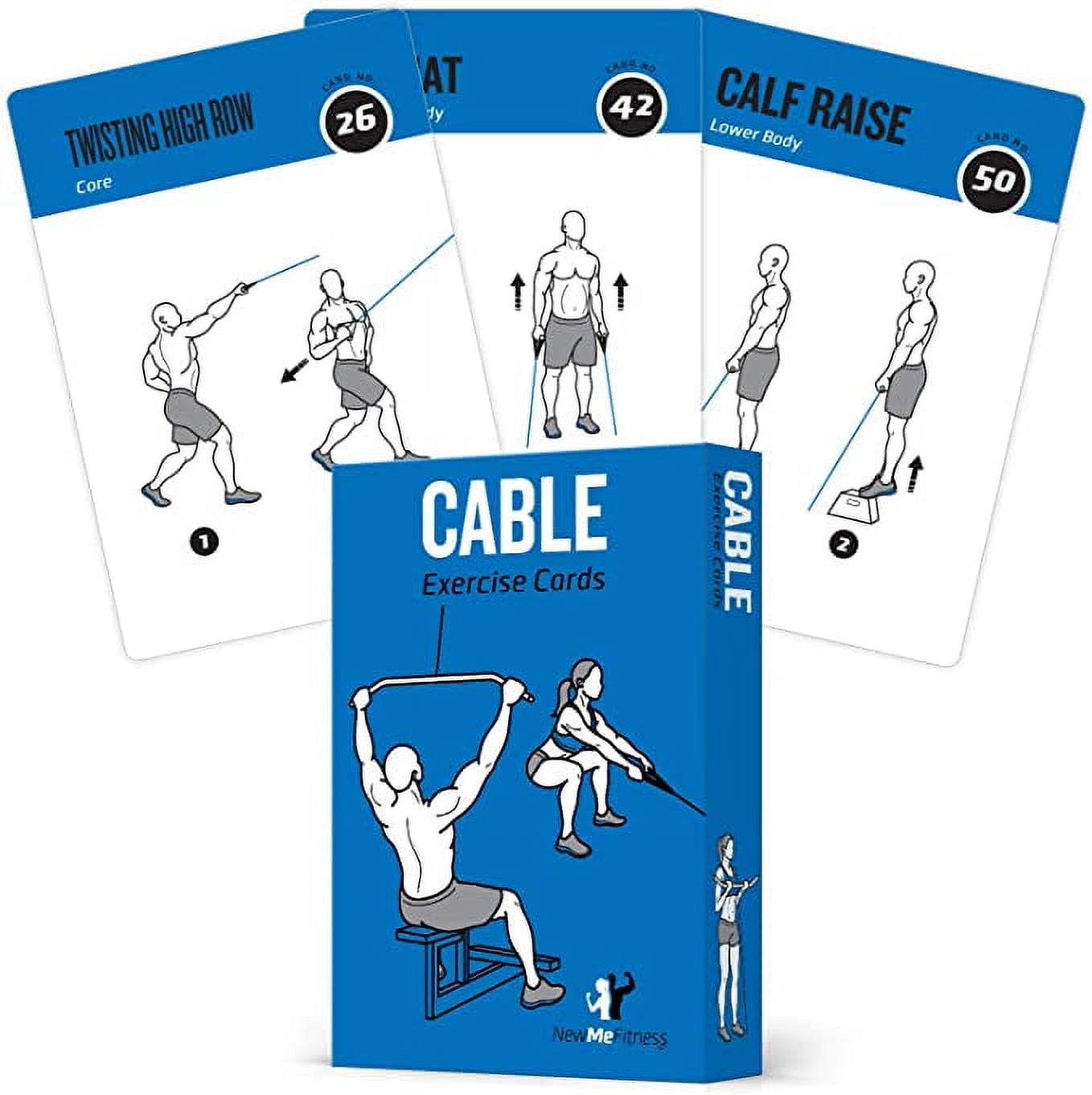 Fitness Workout Cards - Instructional Fitness Deck for Women & Men ...