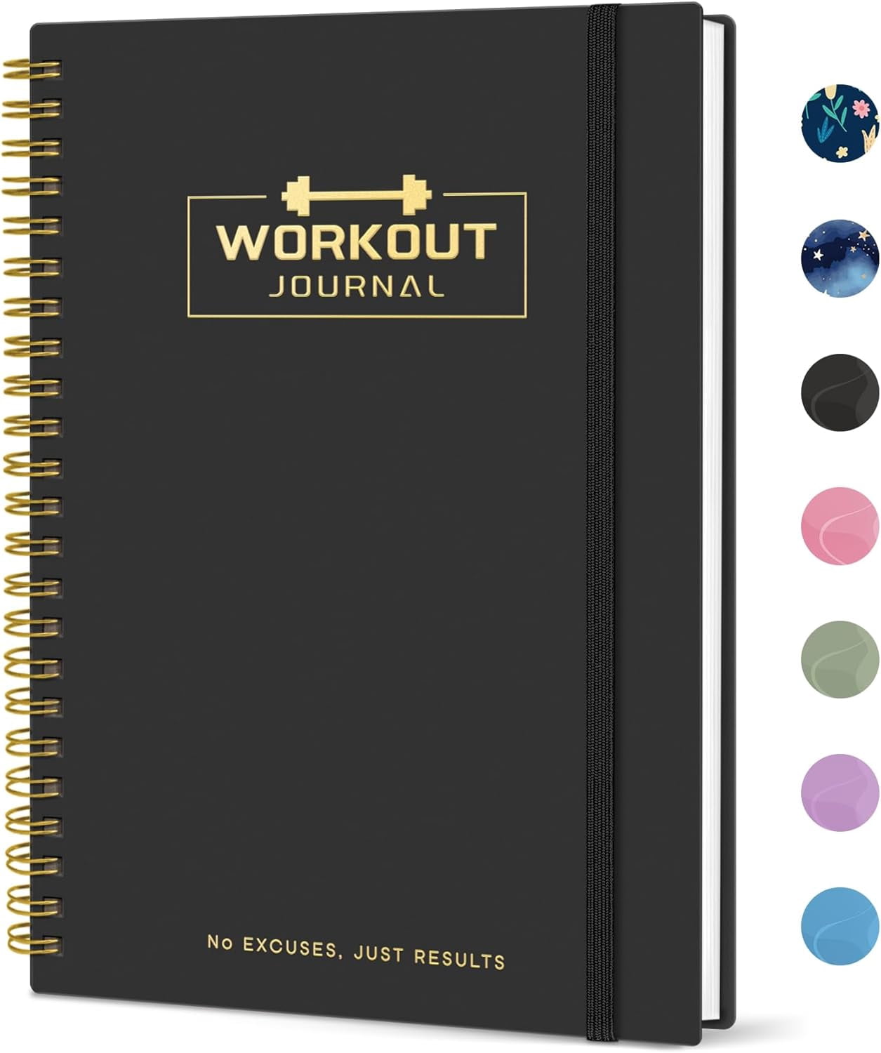 Fitness Workout Journal for Women & Men, A5(5.5" x 8.2") Workout Log ...