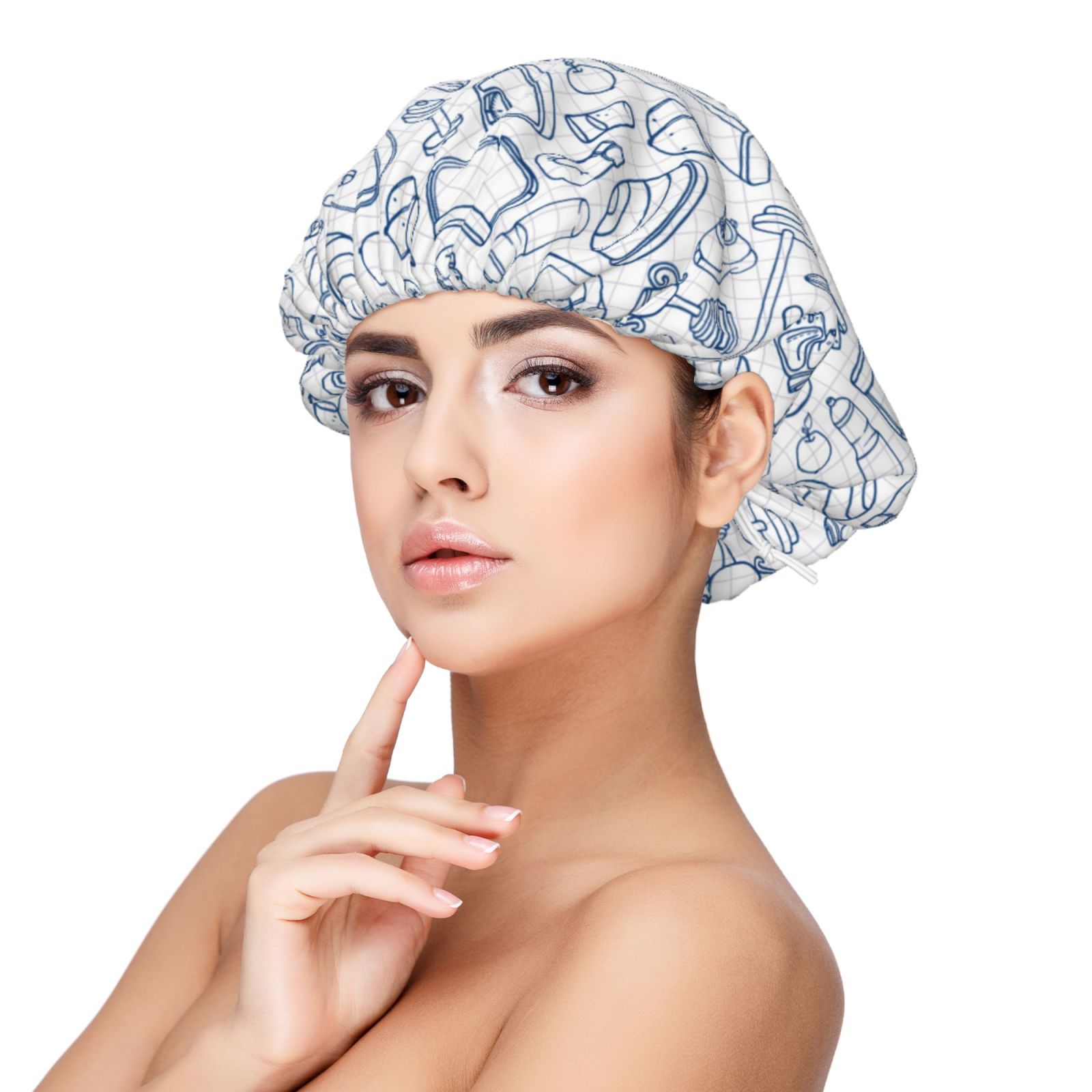 Fitness guru Silk Bonnet for Sleeping Women/Men, Adjustable Elastic ...