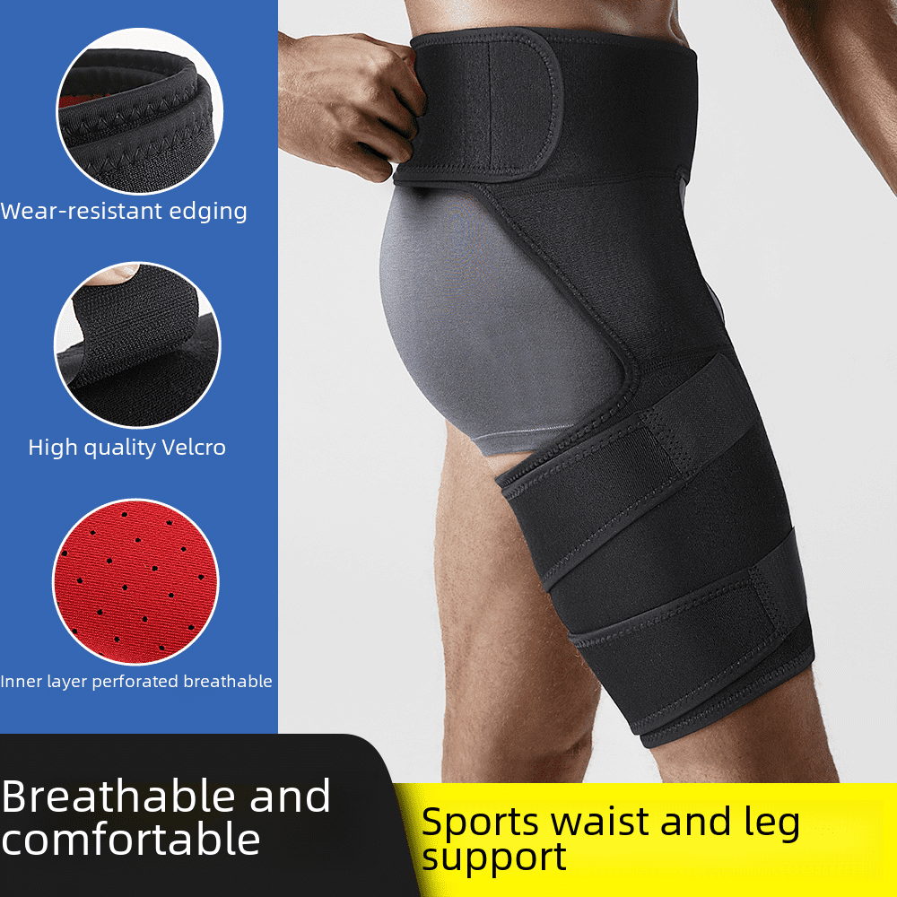 Fitness leg protector groin belt anti-muscle strain hip belt ...
