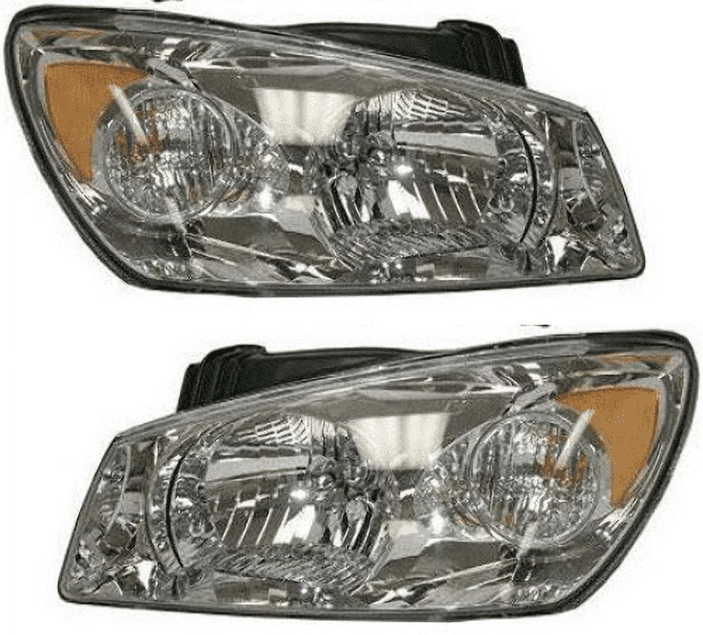 Fits 04-06 Spectra LX Model Left & Right Headlamp Assemblies W/Chrome ...