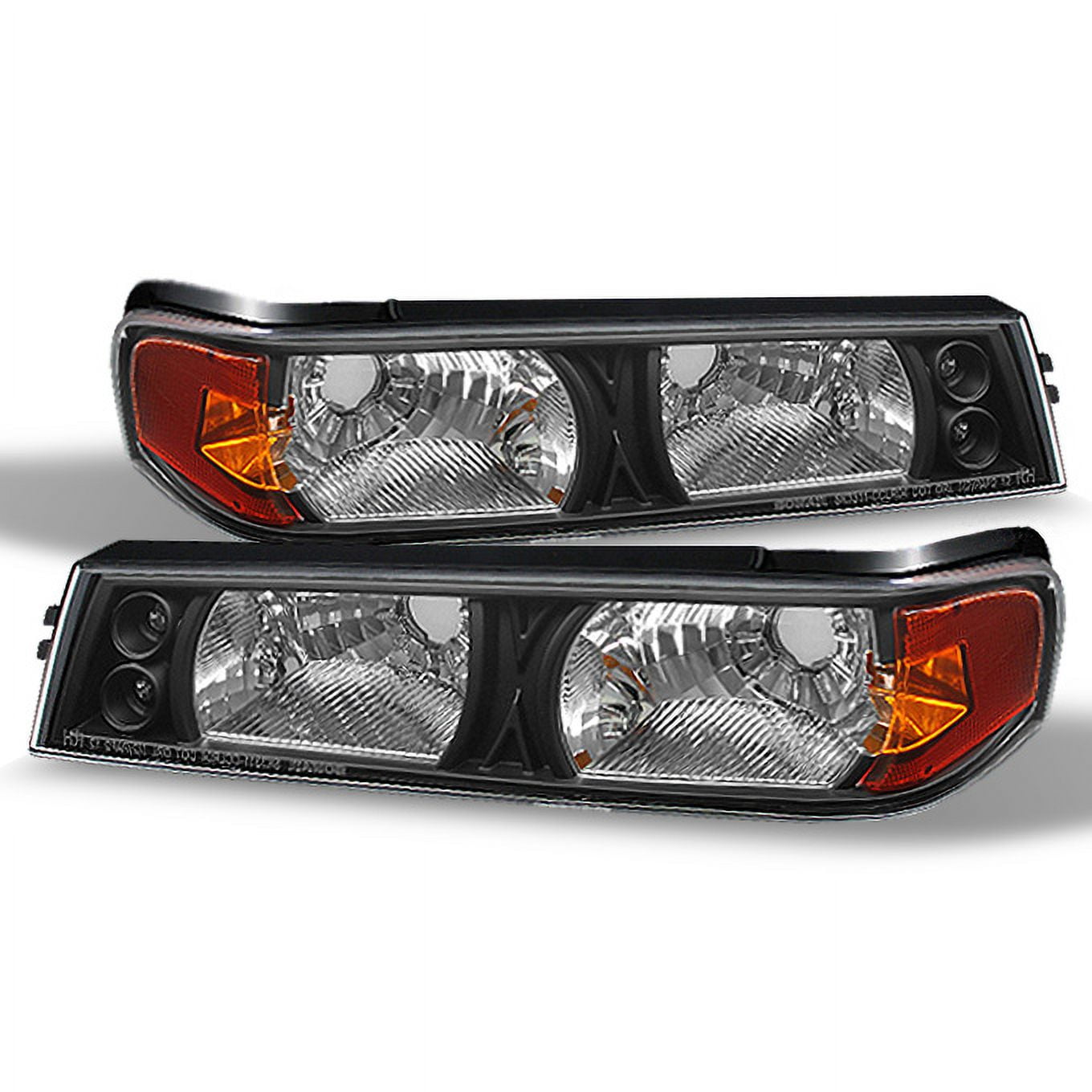 AKKON - For Chevy Colorado | GMC Canyon Pair of Black Bezel Bumper Turn ...