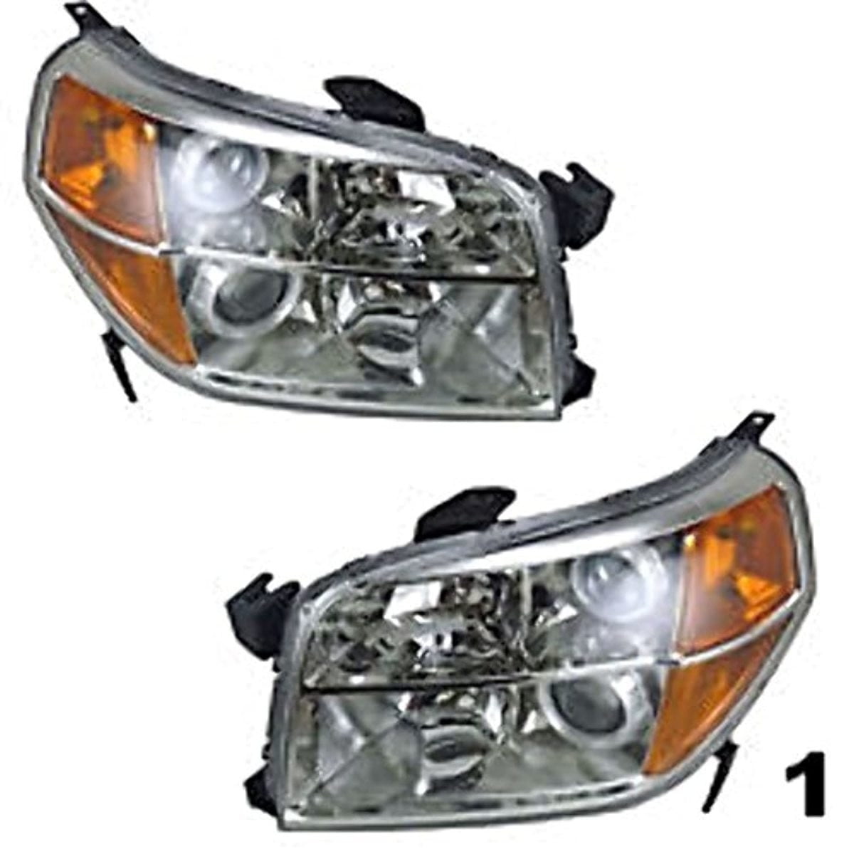 Fits 06-08 Pilot Left & Right Headlamp Assemblies (Pair) - Walmart.com