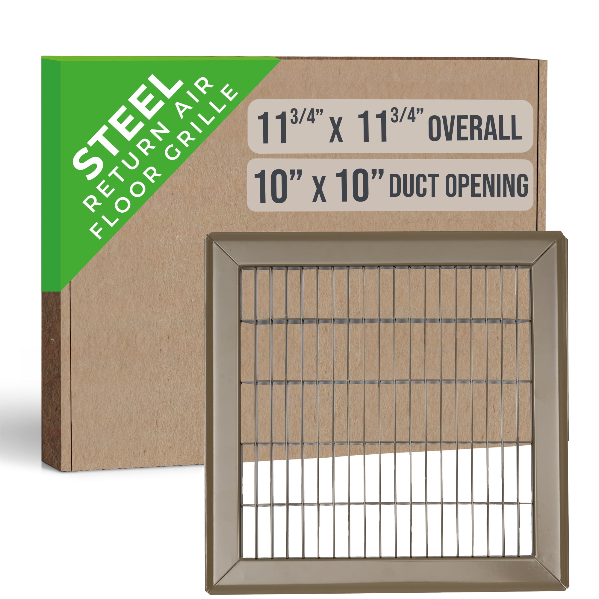 Fits 10x10 Duct Opening | Return Air Floor Grille by Handua| Walkable ...