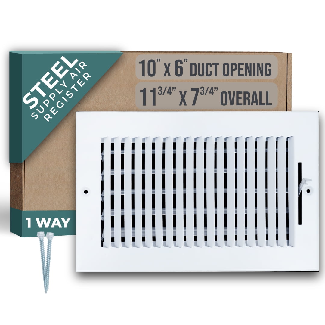 Fits 10x6 Duct Opening 1 WAY Steel Air Supply Diffuser by Handua ...
