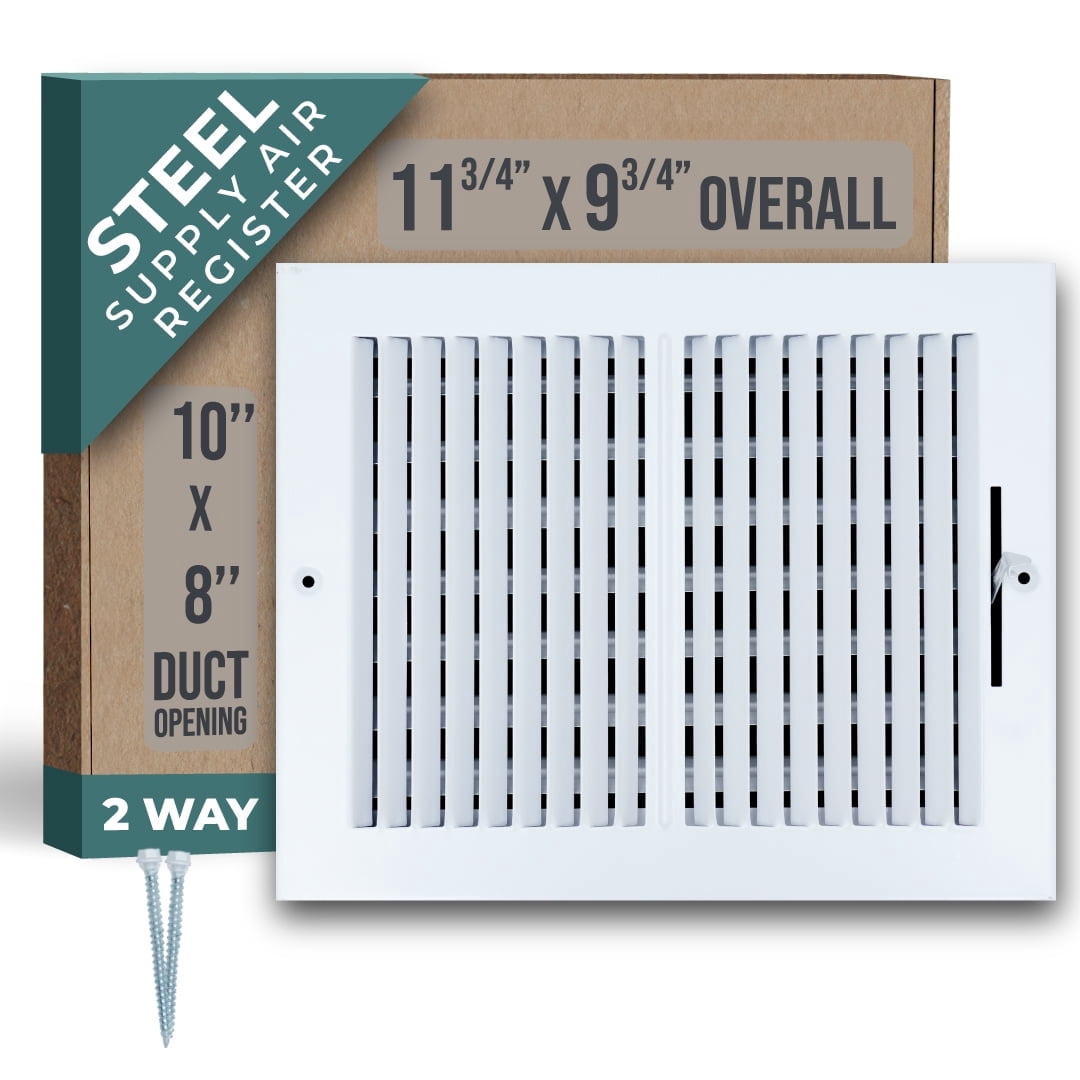 Fits 10x8 Duct Opening 2 WAY Steel Air Supply Diffuser by Handua ...