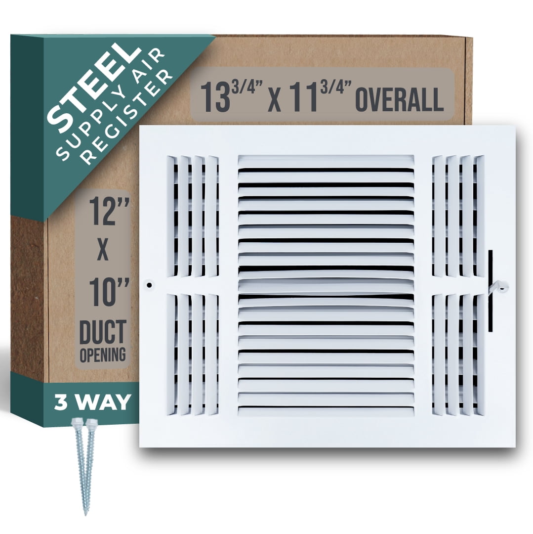 Fits 12x10 Duct Opening 3 WAY Steel Air Supply Diffuser by Handua ...
