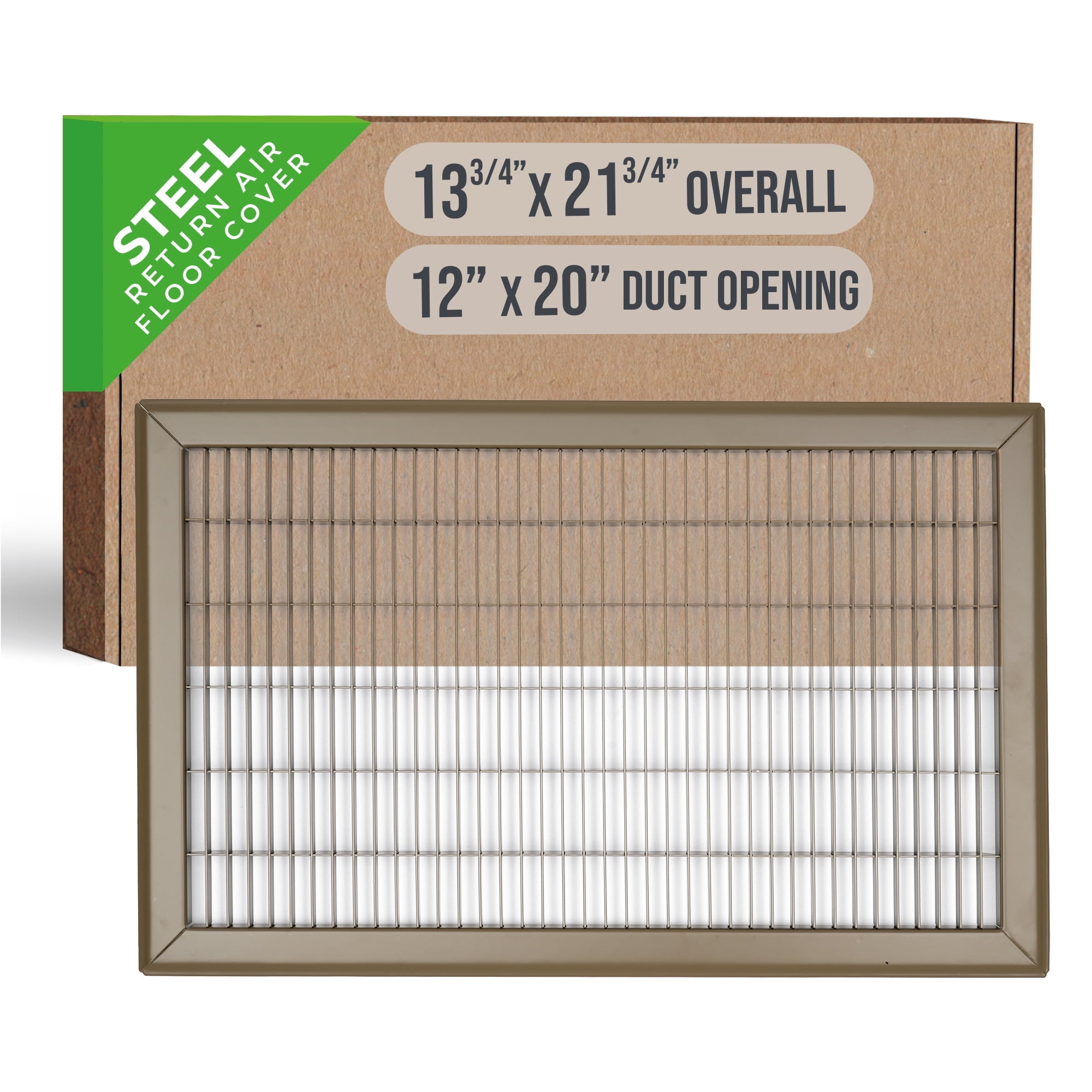 Fits 12x20 Duct Opening | Return Air Floor Grille by Handua| Walkable ...