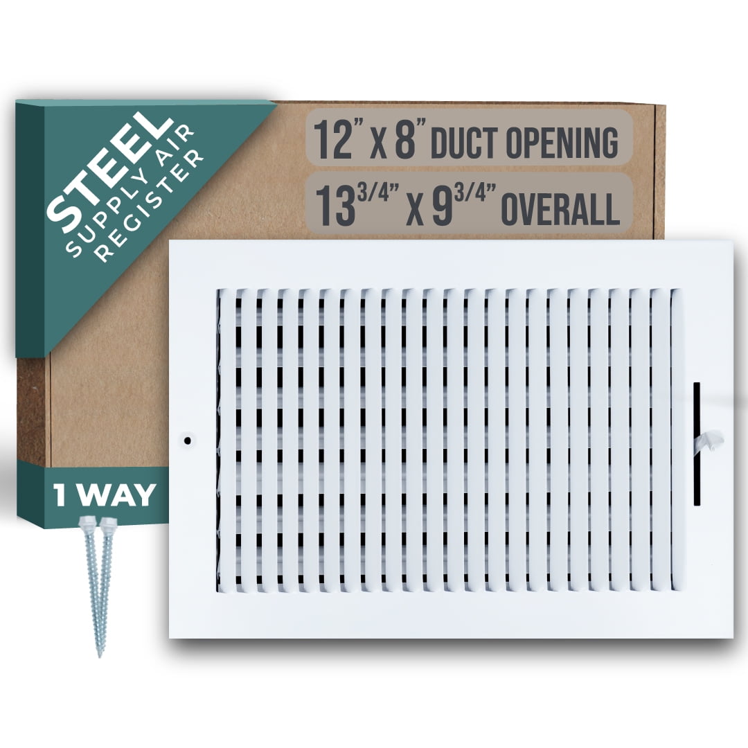 Fits 12x8 Duct Opening 1 WAY Steel Air Supply Diffuser by Handua ...