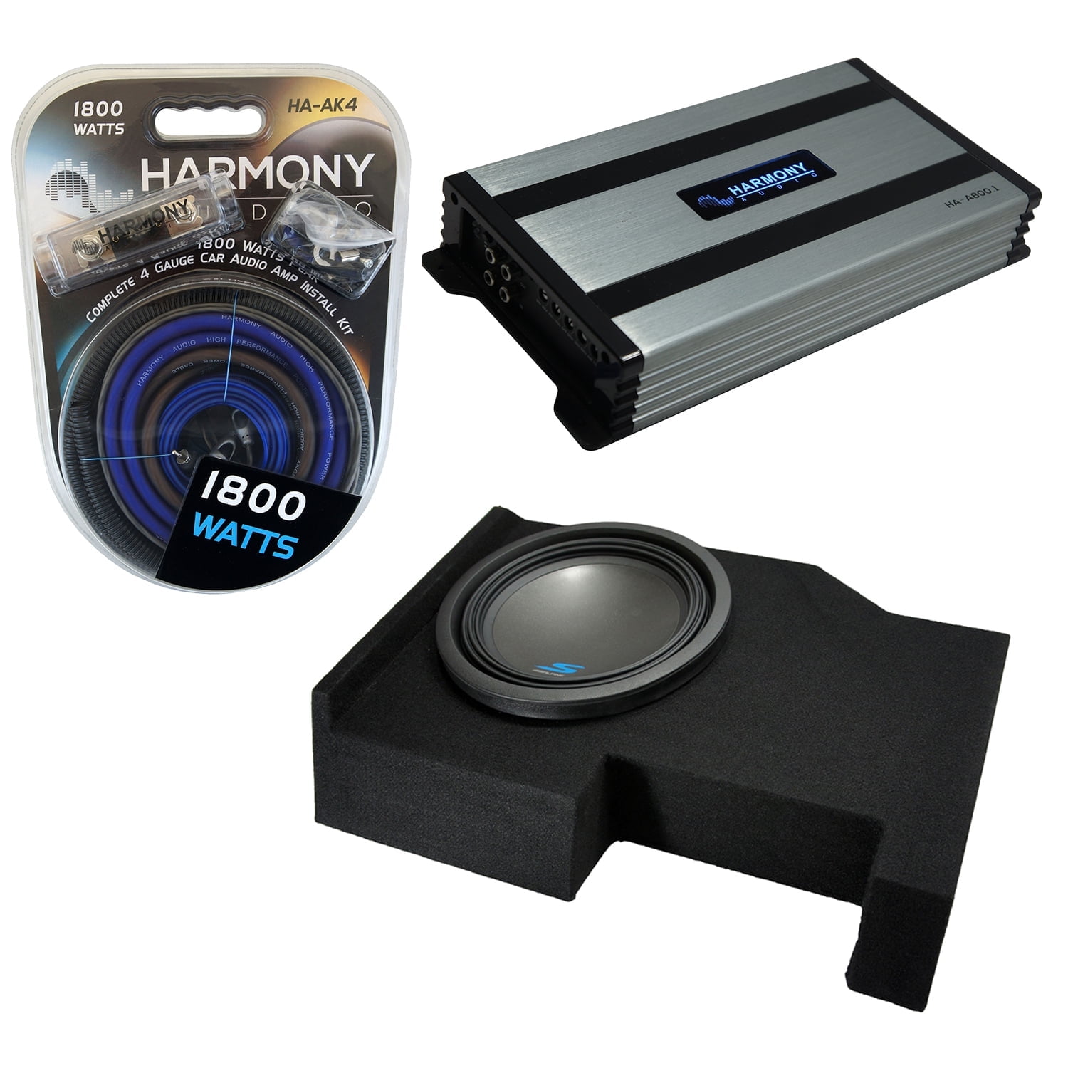 Fits 14-UP Chevy Silverado Crew Cab Alpine S-W12D4 Single 12 Sub Box ...