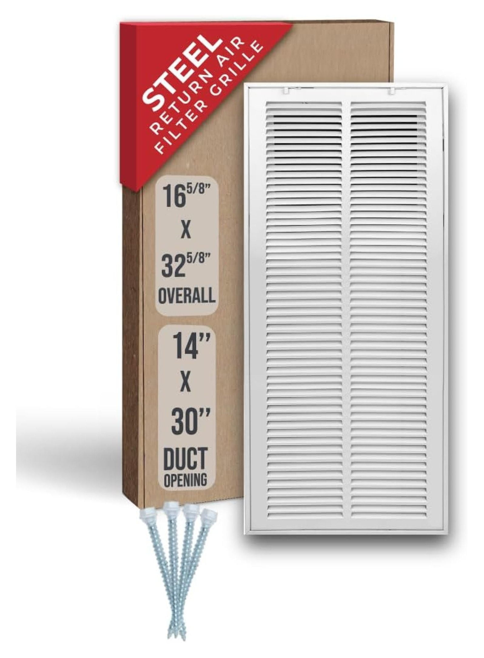 Fits 14x30 Duct Opening | Steel Return Air Filter Grille by [Removable ...