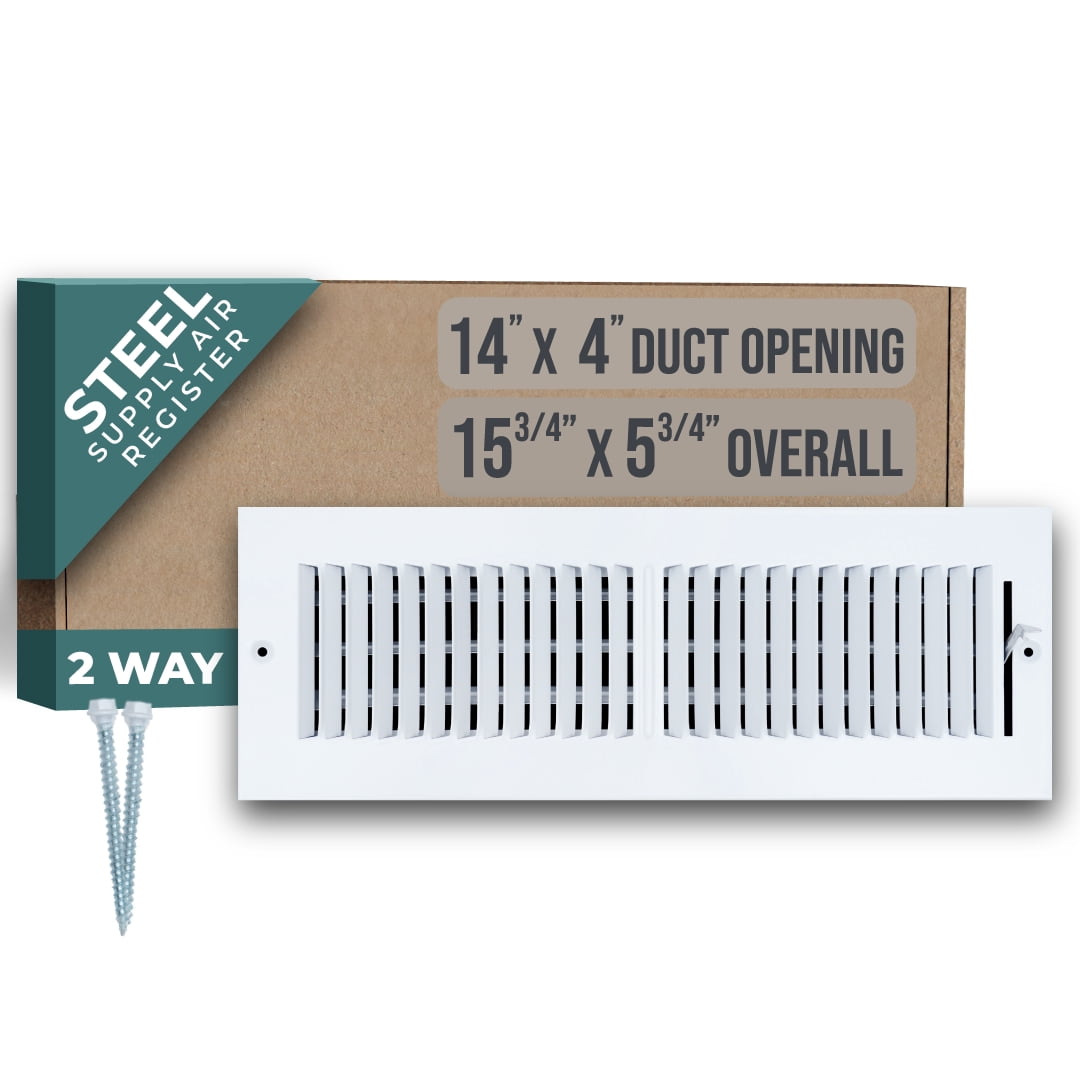 Fits 14x4 Duct Opening 2 WAY Steel Air Supply Diffuser by Handua ...