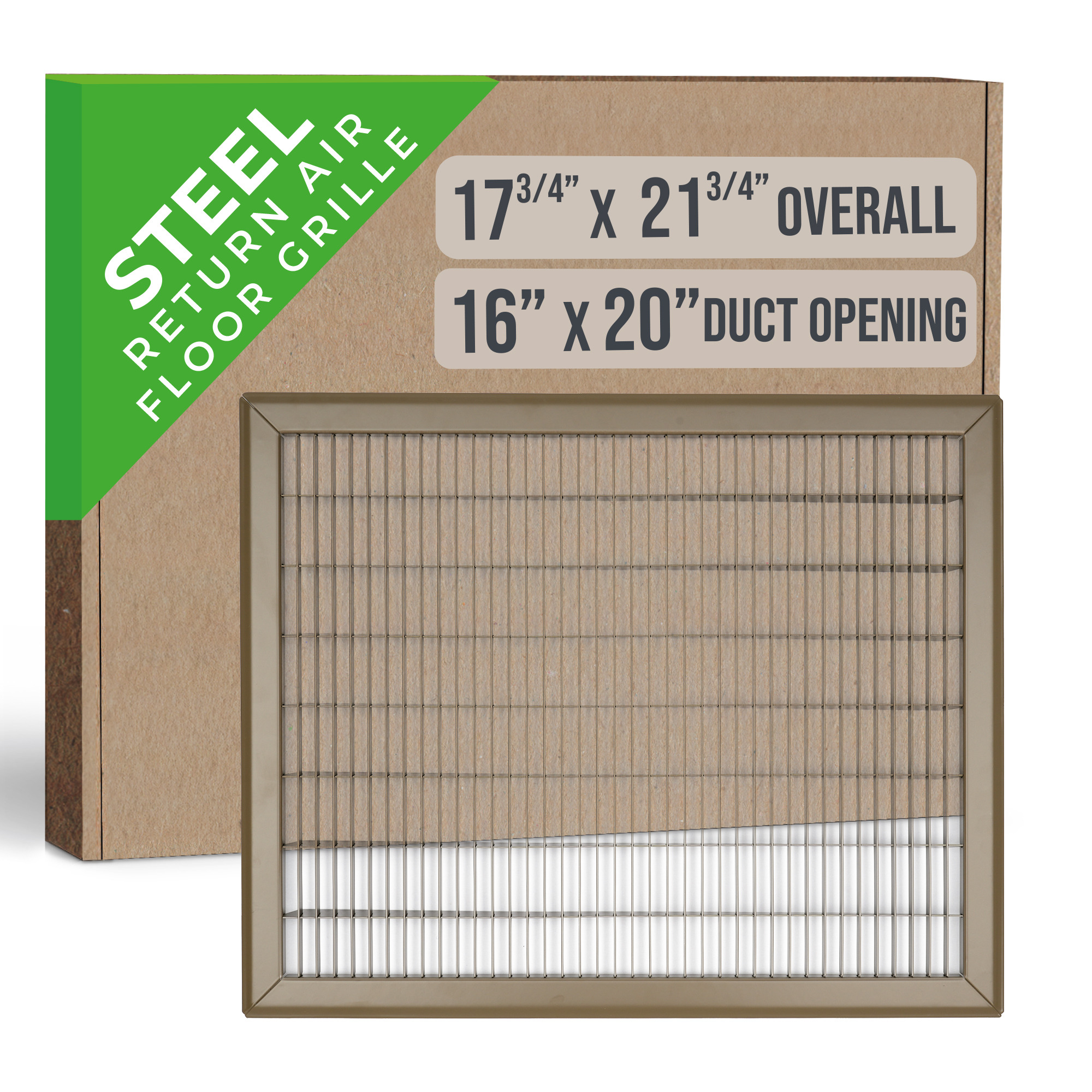 Fits 16x20 Duct Opening | Return Air Floor Grille by Handua| Walkable ...